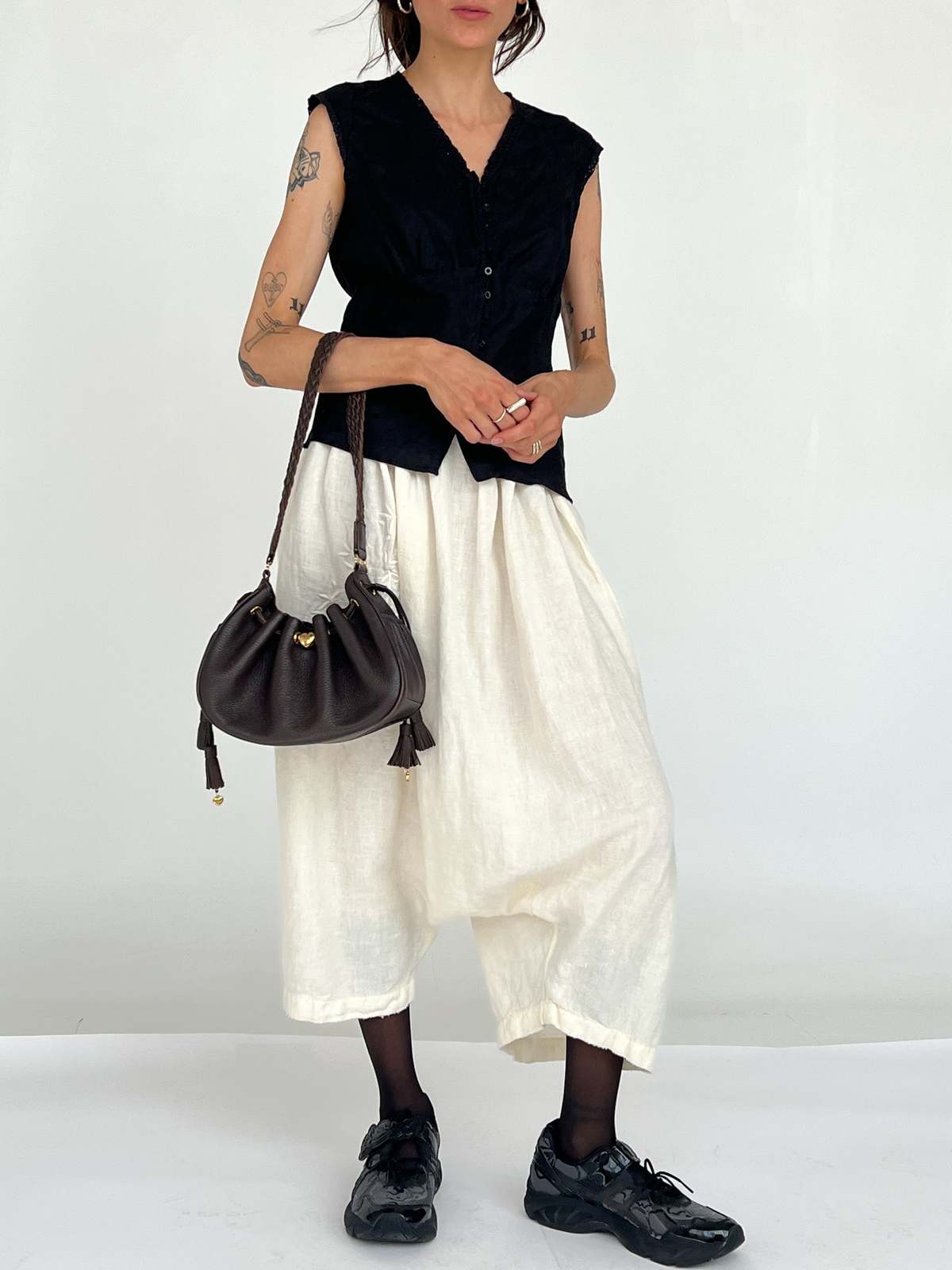 Magnolia Linen Bloomers - Pearl Cream | Garmentory