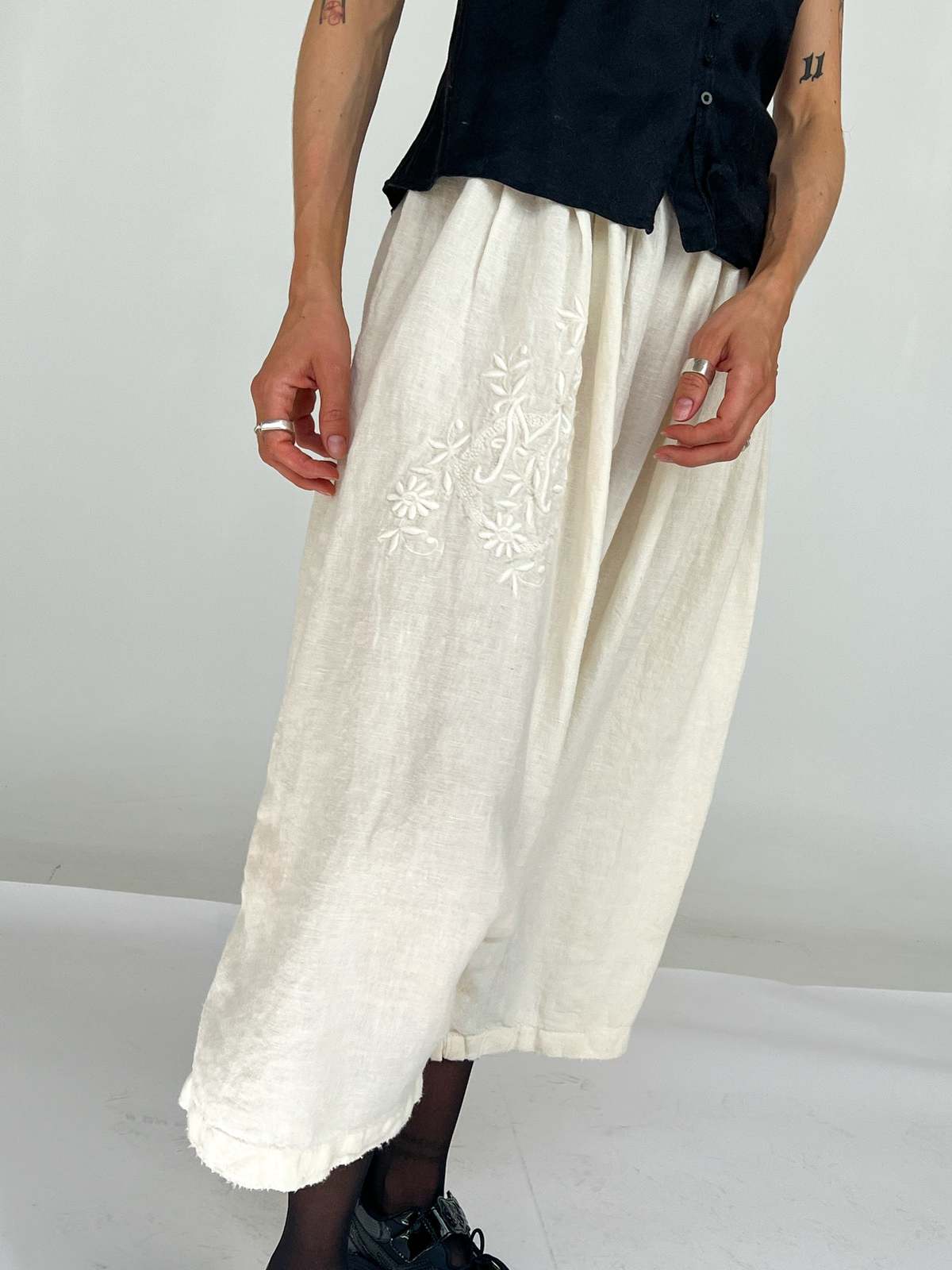 Magnolia Linen Bloomers - Pearl Cream | Garmentory