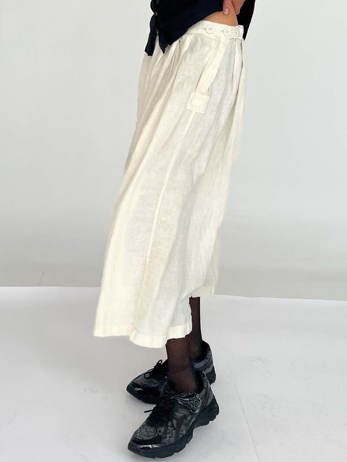 Magnolia Linen Bloomers - Pearl Cream | Garmentory