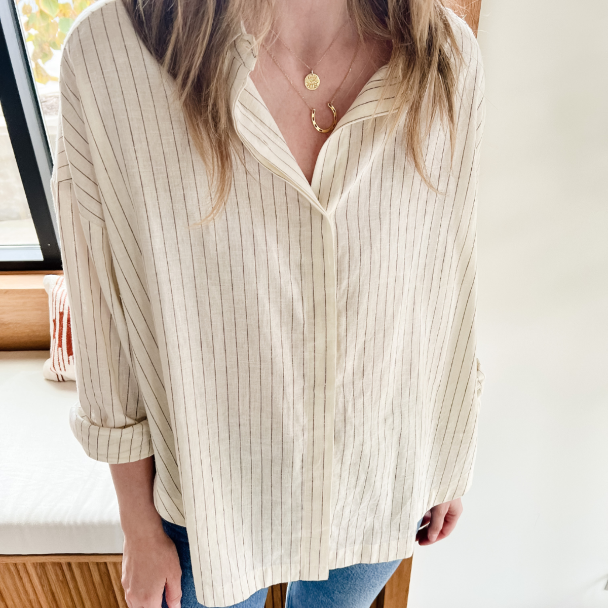 Zulu & Zephyr Shirt - Chocolate Pinstripe | Garmentory