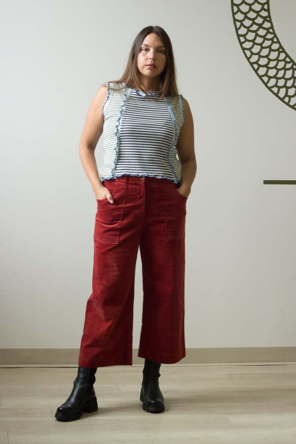 Jennifer Glasgow Elliot Corduroy Pants - Rust | Garmentory