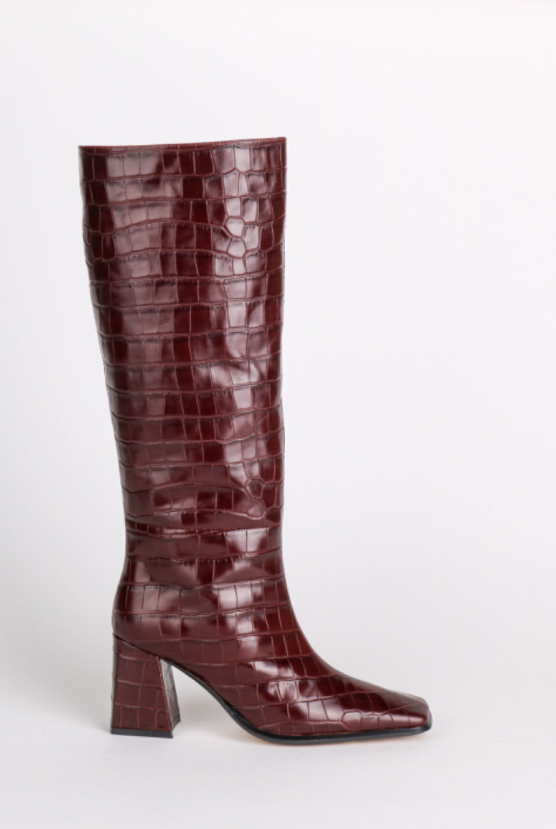 "INTENTIONALLY __________." TGIF Boot - Maroon | Garmentory