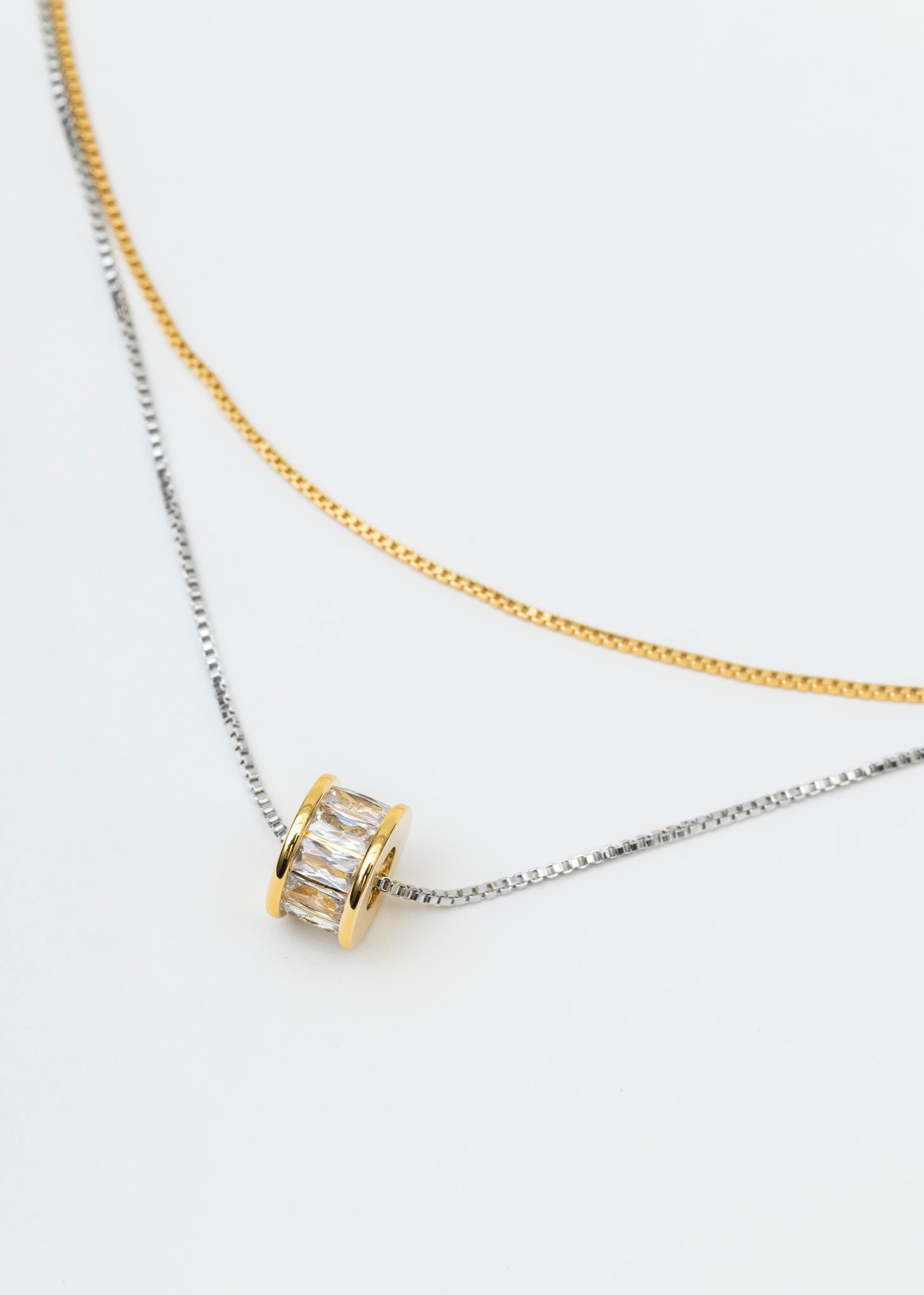 DEPARTMENT SHUANGGUI Necklace Set - Gold/Sliver | Garmentory