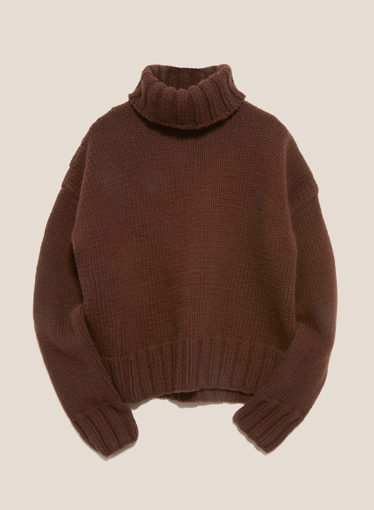 YMC Bluto Wolf Knit Jumper - Brown | Garmentory