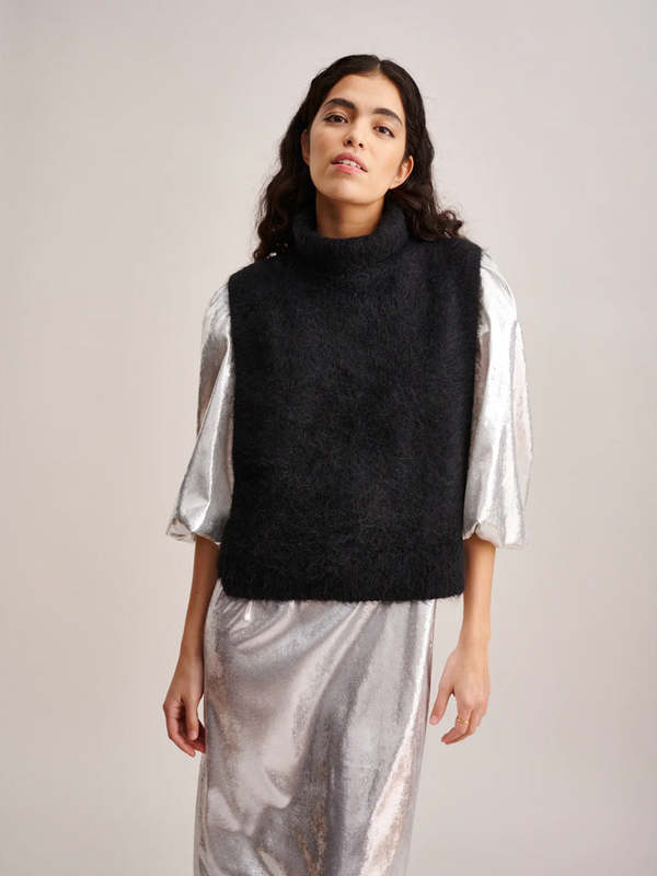 Bellerose Daren Tabard Knit - Black Beauty | Garmentory
