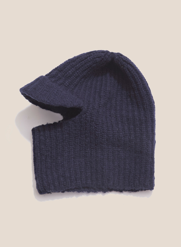 YMC Jeep Mk2 Wool Balaclava Cap - Navy | Garmentory