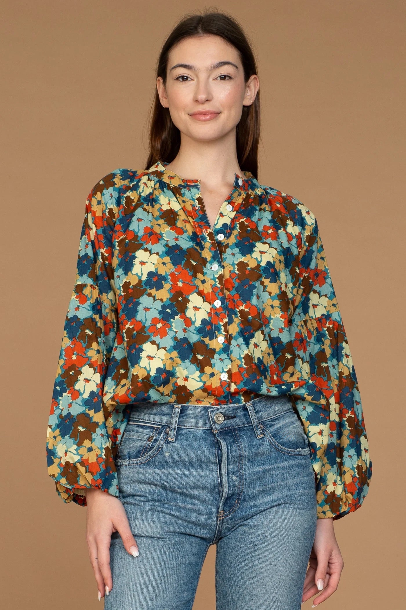 Olivia James the Label Emory Top - Fleur Multi | Garmentory