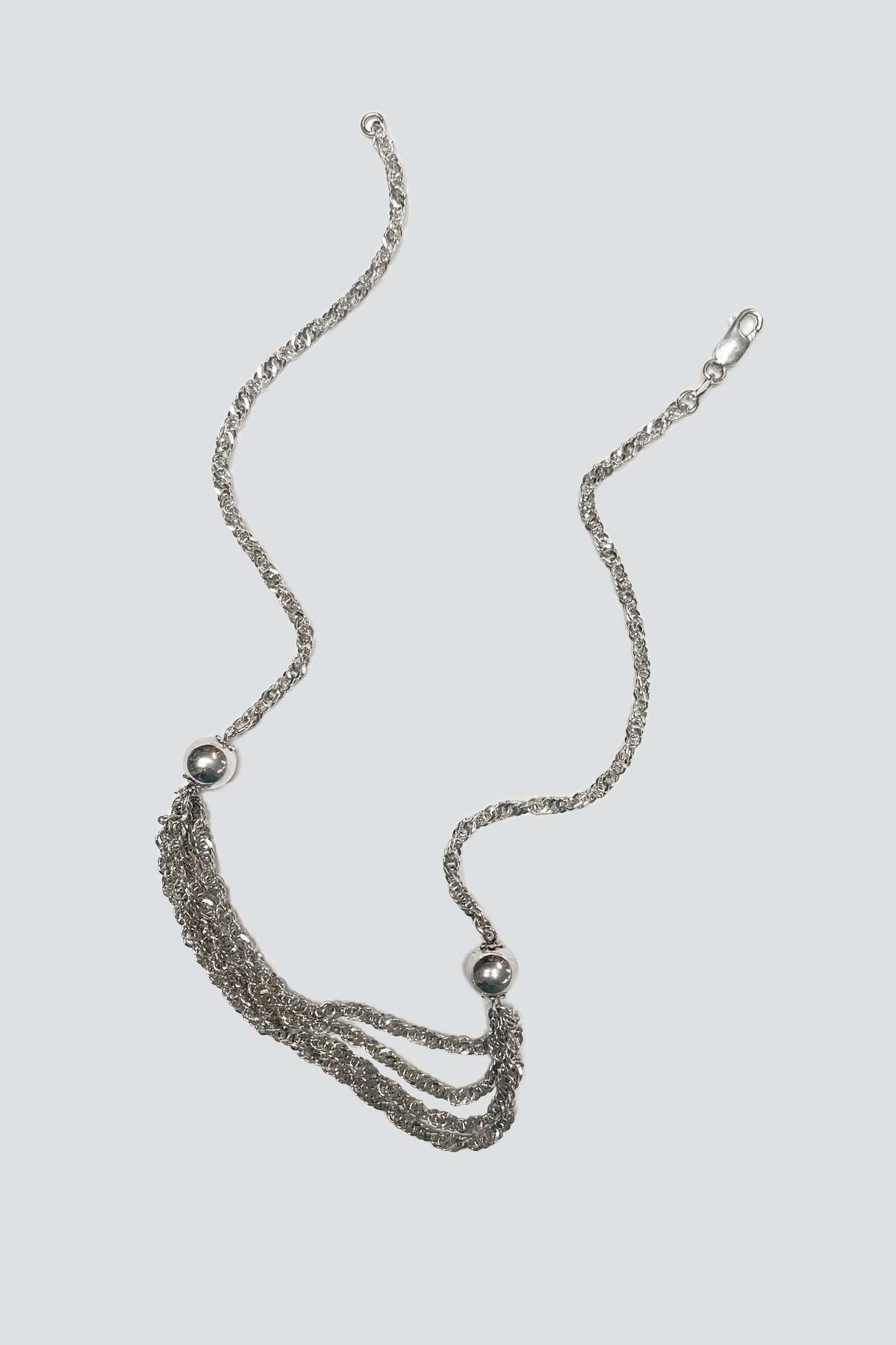 Vintage Layered Chain Necklace - Sterling Silver | Garmentory
