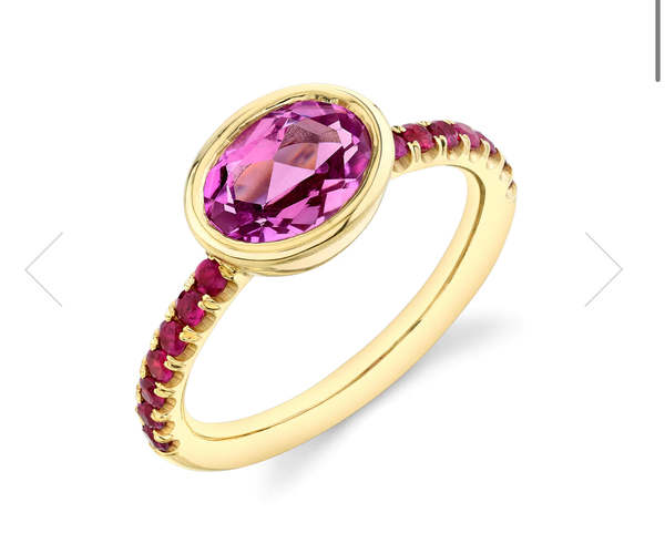 Sarah Hendler Shirley Bezel set ring - Oval | Garmentory