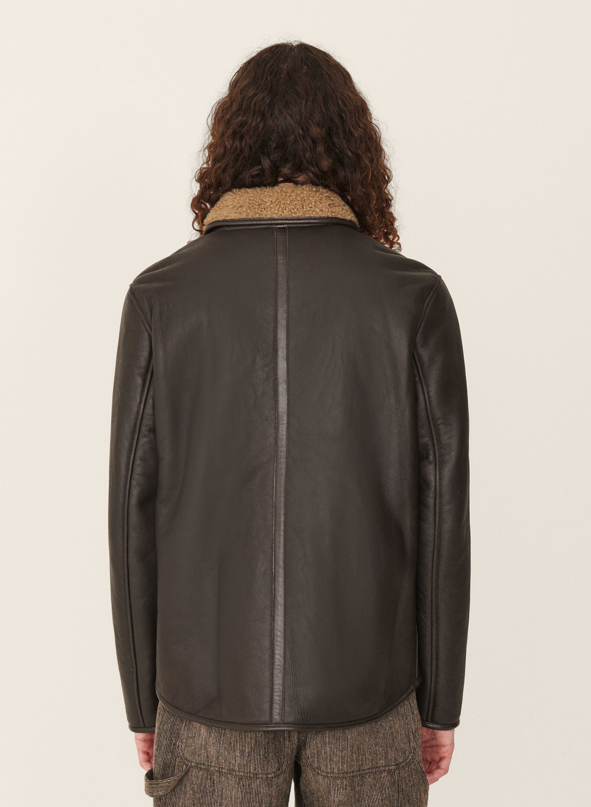 YMC Brainticket Mk1 Leather Jacket - Brown | Garmentory