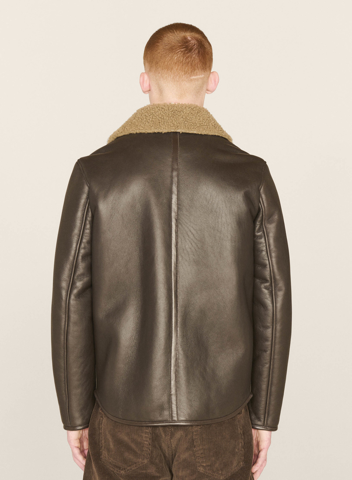 YMC Brainticket Mk2 Leather Jacket - Brown | Garmentory