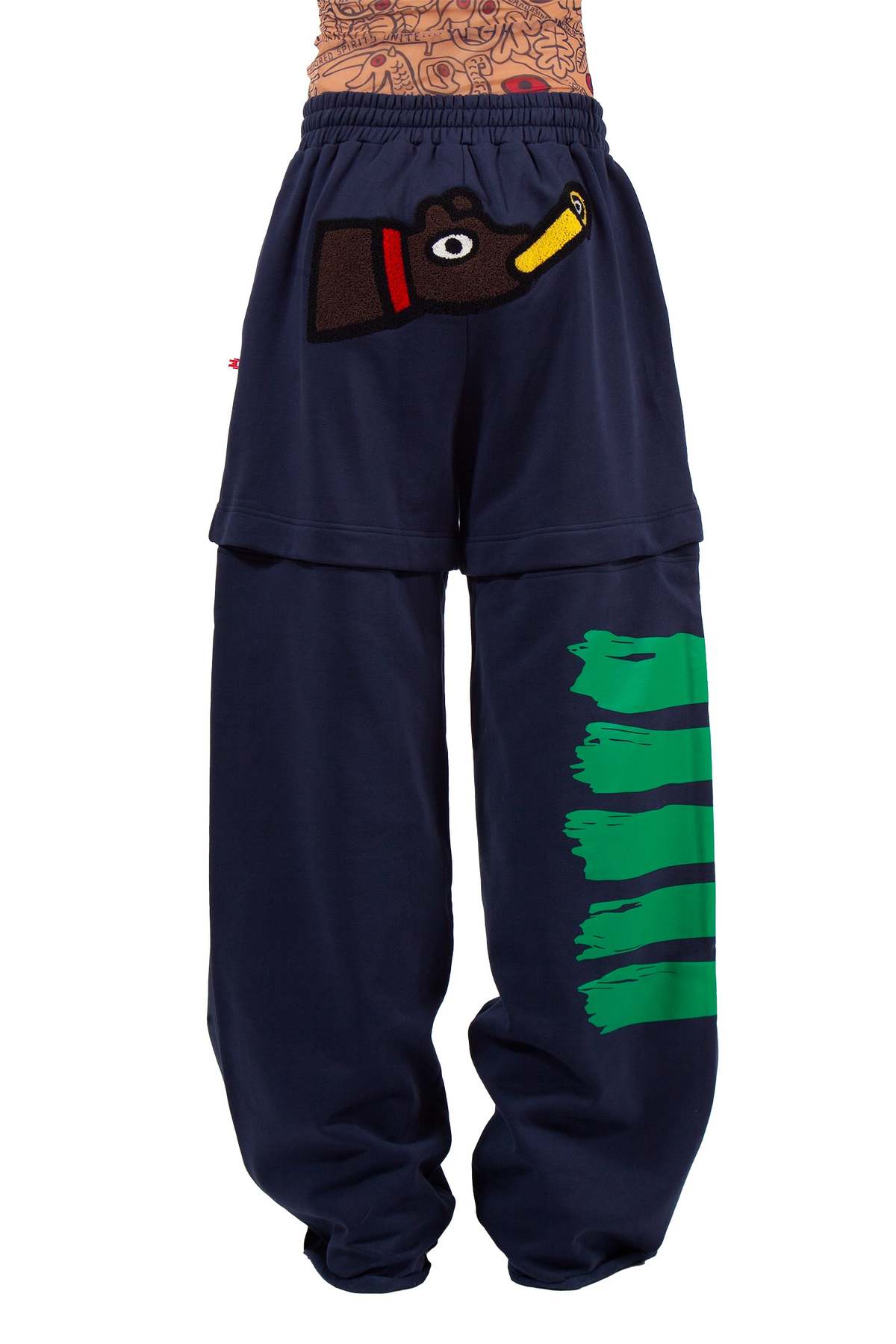 Walter Van Beirendonck Oversized Sweatpants - Indigo | Garmentory