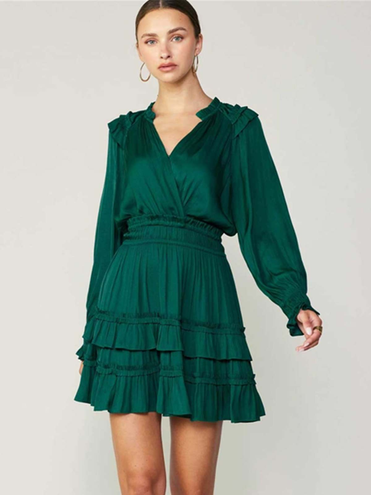 Current Air Ethan Dress - Emerald Green | Garmentory