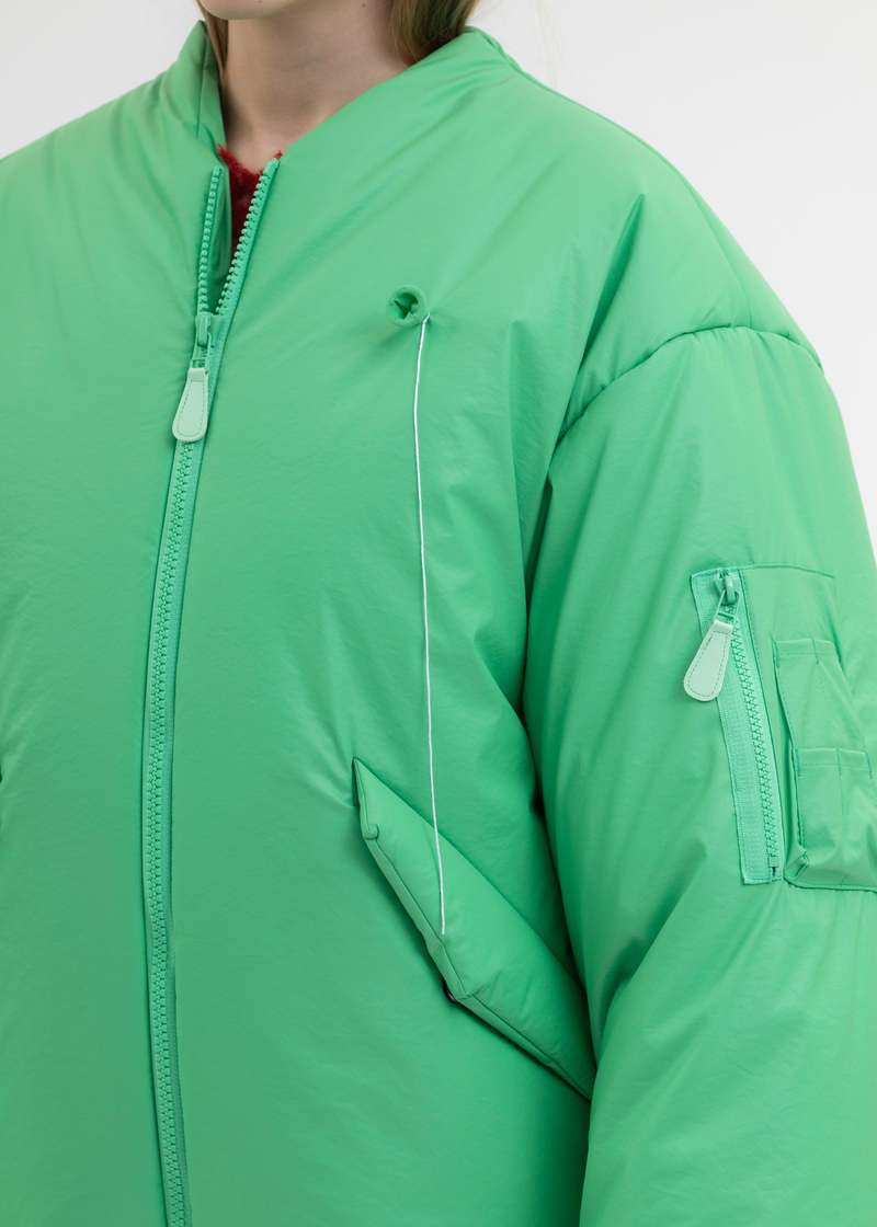 Doublet BALLOON BOMBER JACKET - green | Garmentory