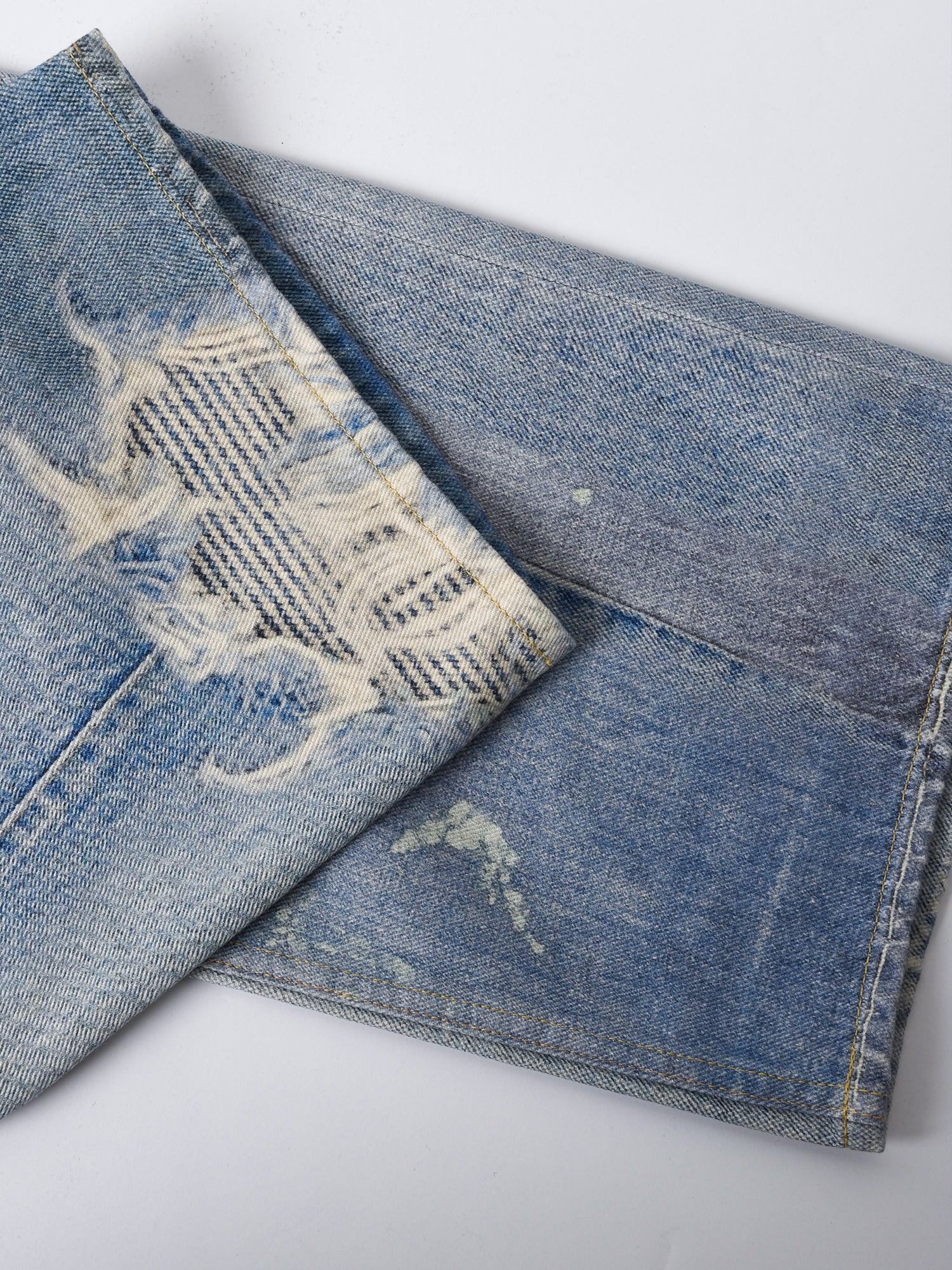 Our Legacy Third Cut Jeans - Digital Denim Print | Garmentory