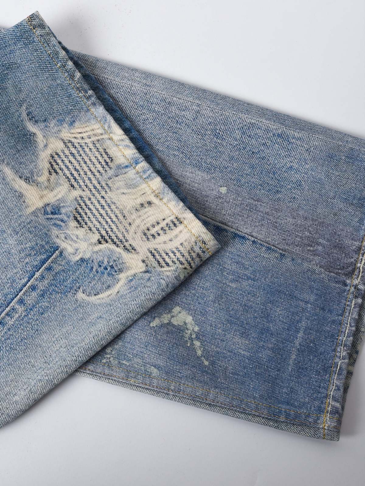 Our Legacy Third Cut Jeans - Digital Denim Print | Garmentory