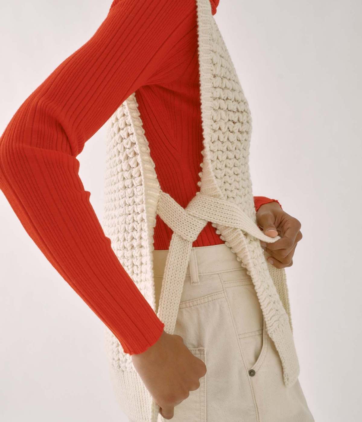 Sayaka Davis New York Knit Vest - Cream | Garmentory