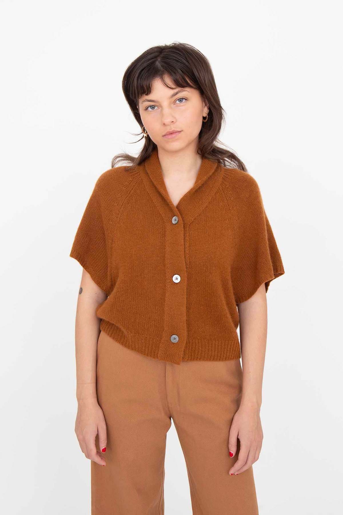 M.PATMOS Ilam Cardigan - Caramel | Garmentory