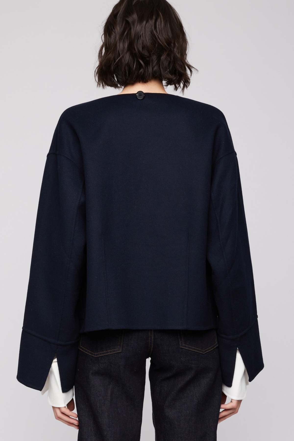 ALC Finley Wool Cape Jacket - Navy | Garmentory