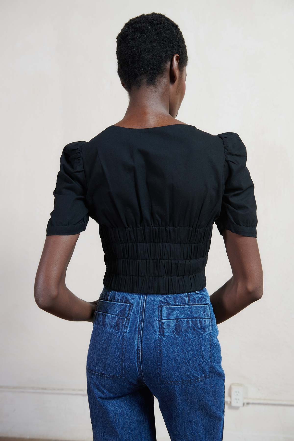 Maria Stanley Caroline Organic Top 2.0 - Noir | Garmentory