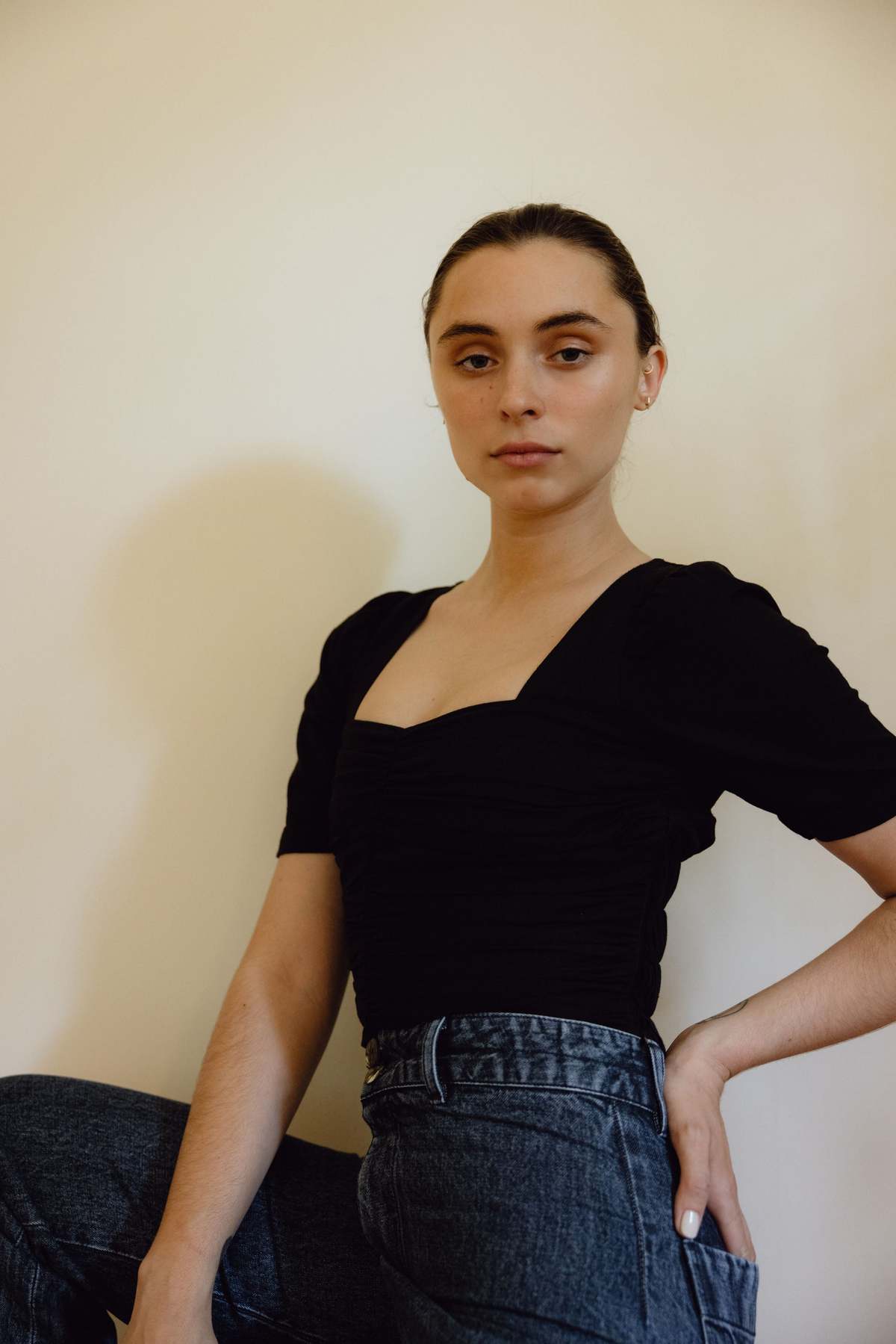Maria Stanley Caroline Organic Top 2.0 - Noir | Garmentory