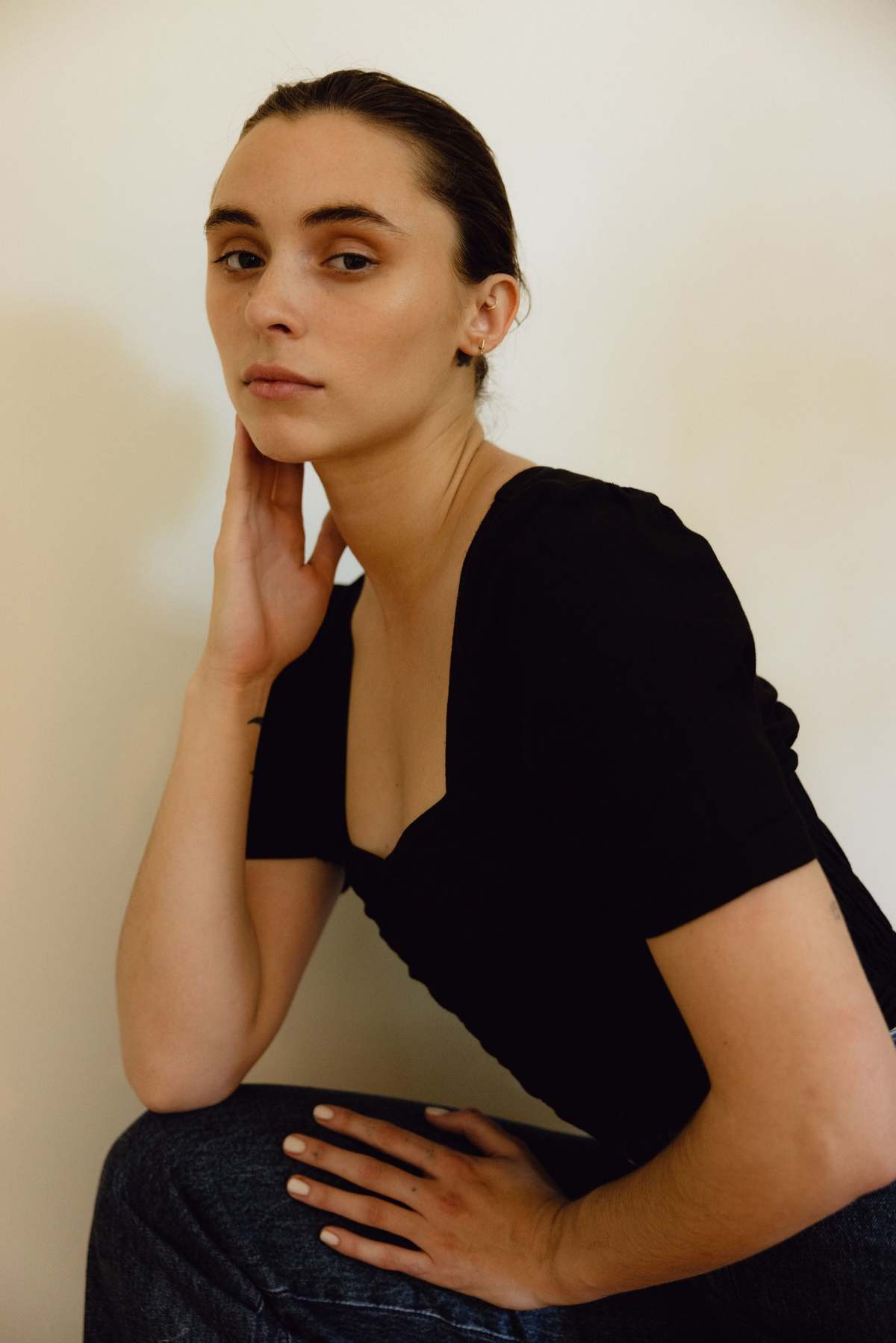 Maria Stanley Caroline Organic Top 2.0 - Noir | Garmentory