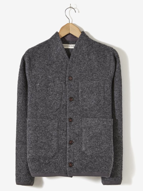 UNIVERSAL WORKS GREY CARDIGAN | Garmentory