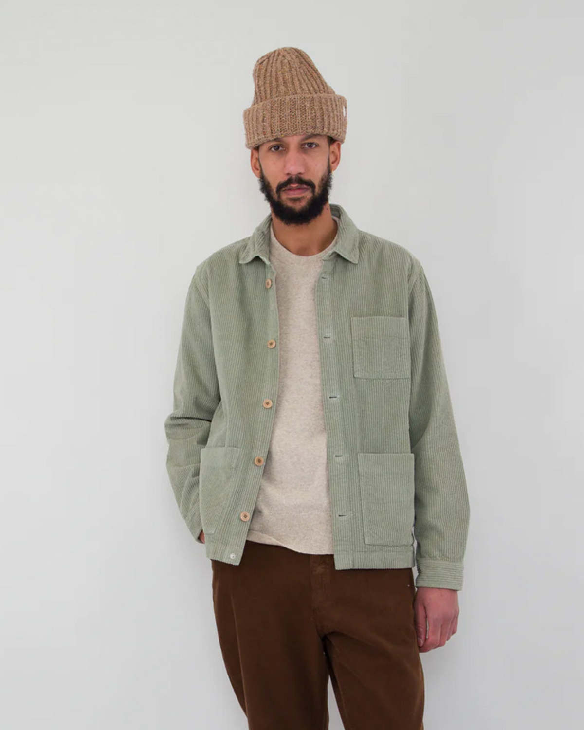 FOLK Assembly Jacket - Olive Chunky Cord | Garmentory