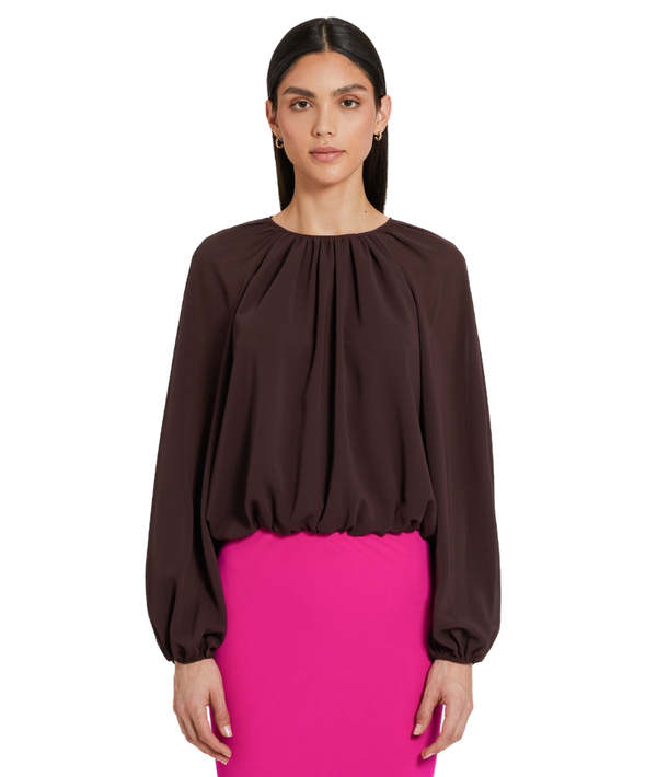 Amanda Uprichard Orla Top - Cocoa | Garmentory