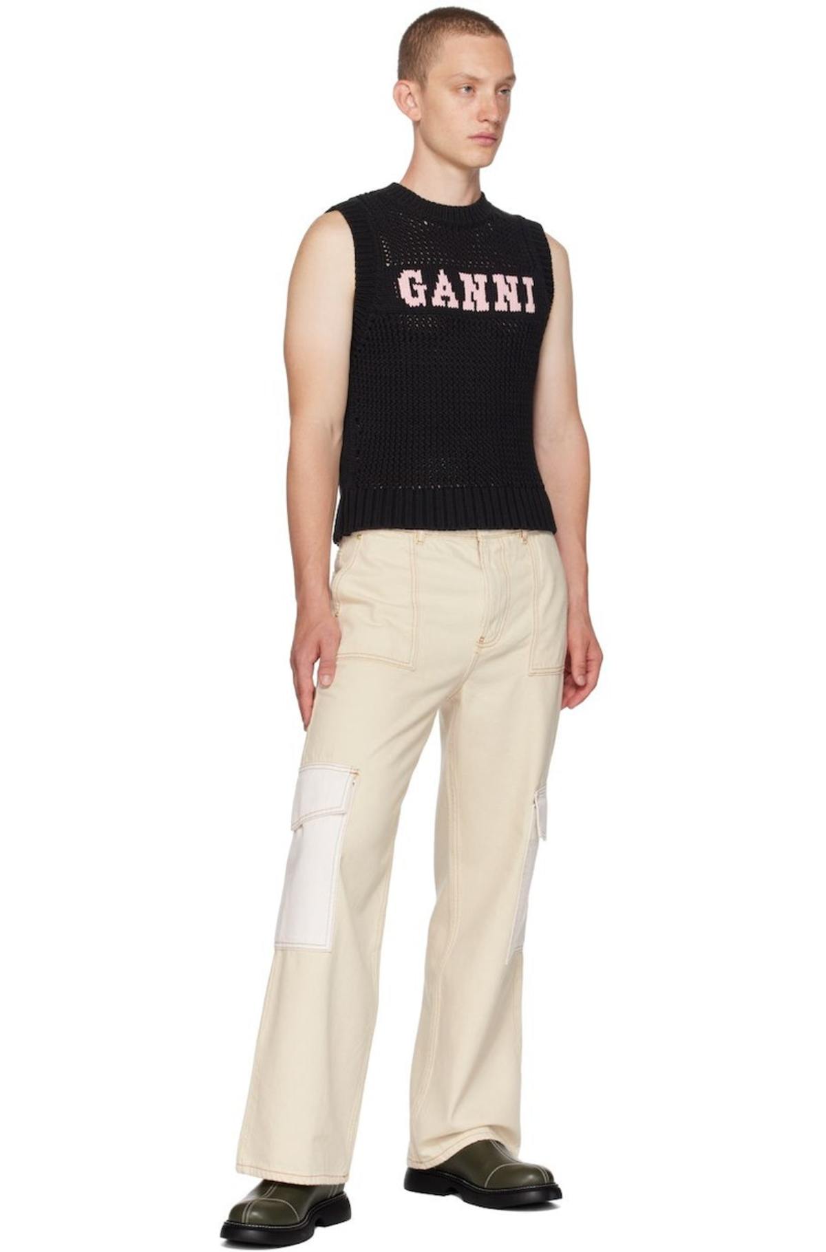 GANNI Black Rope Vest | Garmentory