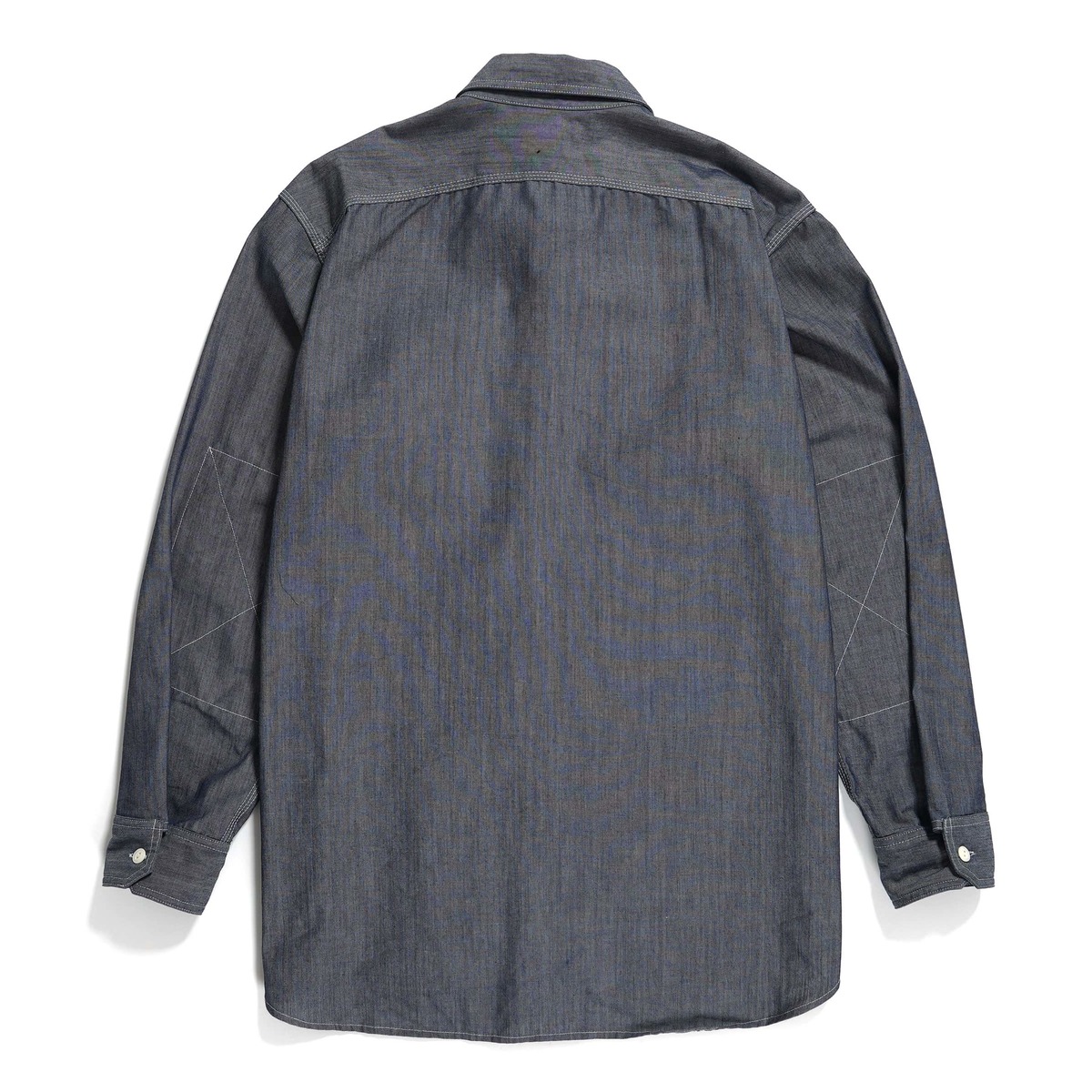 Engineered Garments Cotton Chambray Work Shirt - Blue | Garmentory