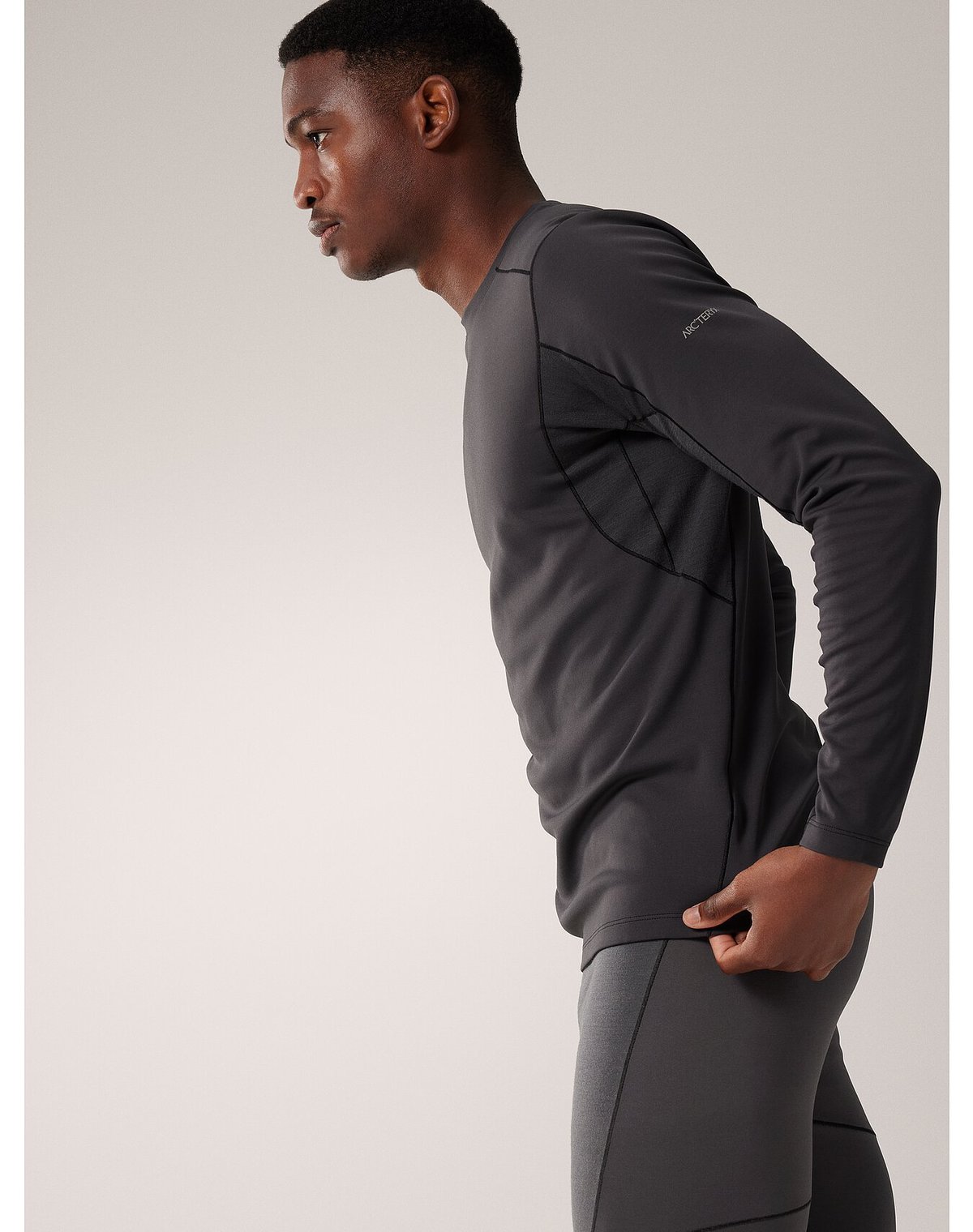 Arc'teryx Rho Hybrid Crew Neck - Graphite | Garmentory