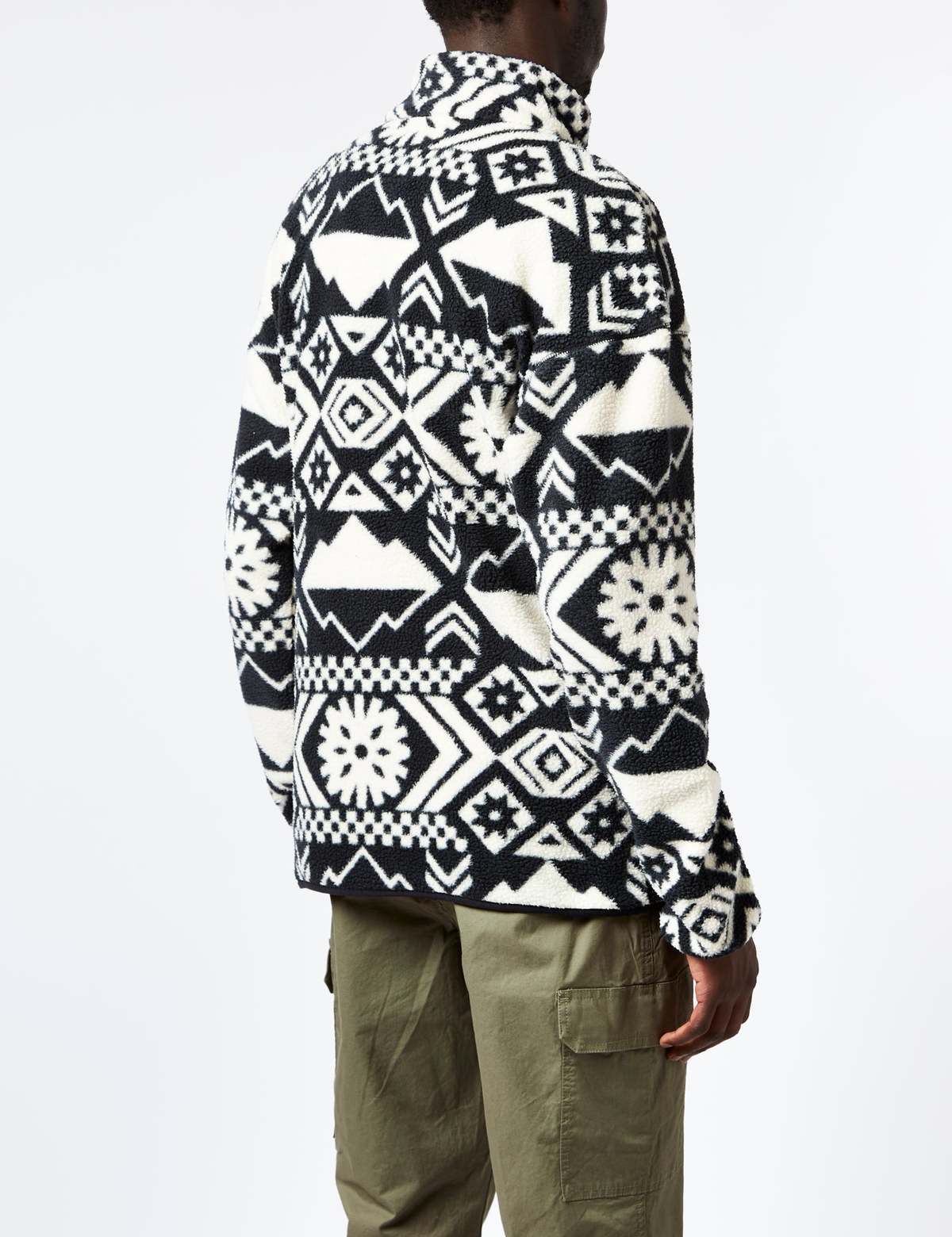 Columbia Helvetia Half Snap Fleece - Black Checkered Peaks | Garmentory