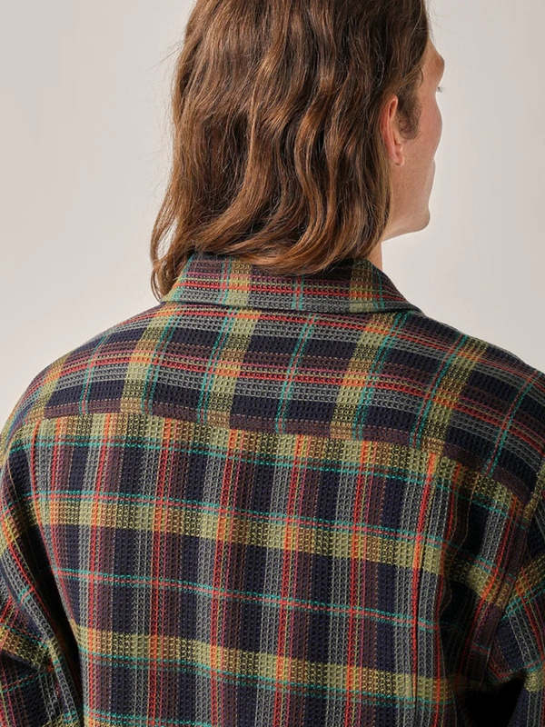 Corridor Waffle Madras Shirt - North Star | Garmentory