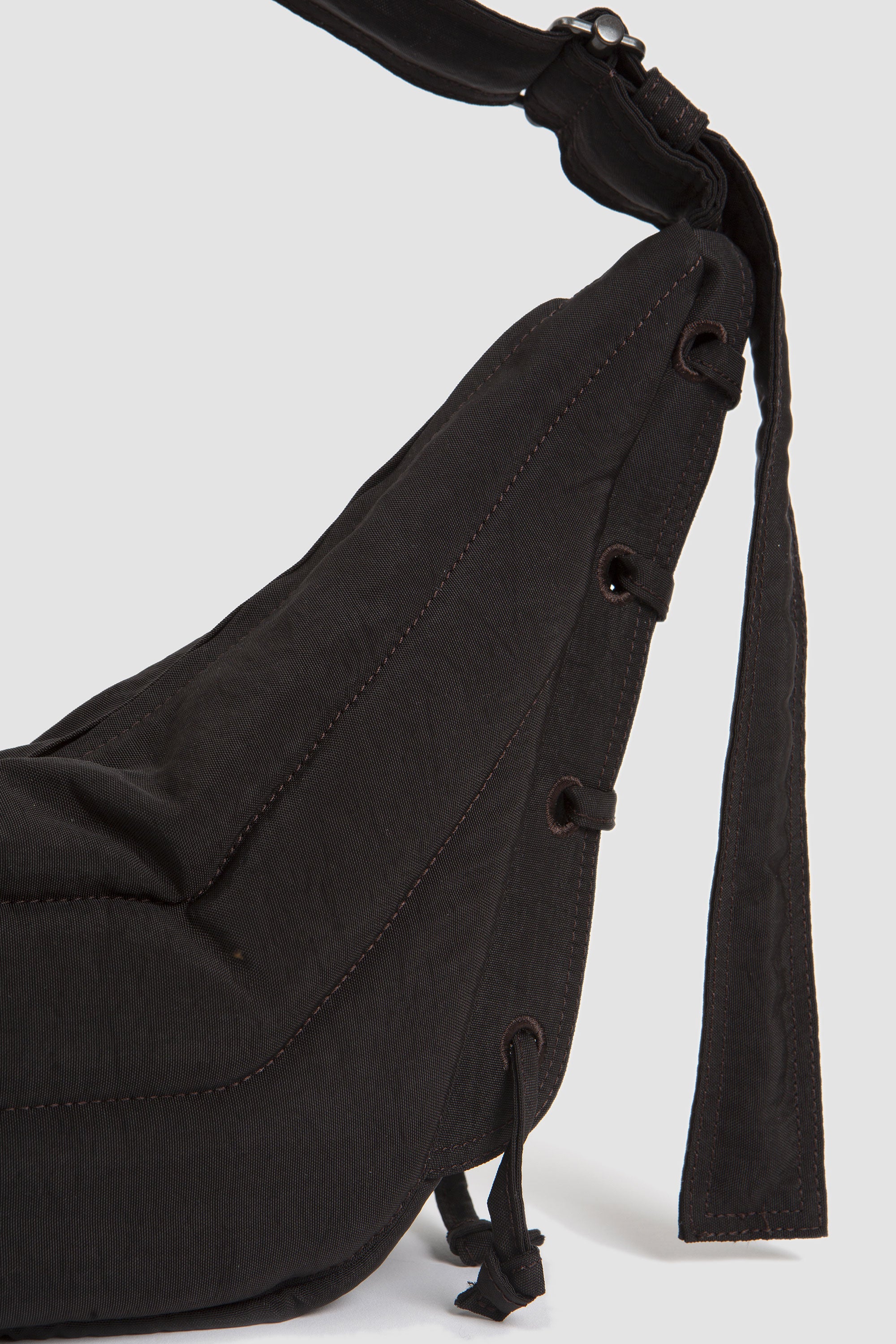 Lemaire Small Soft Game Bag - Dark Chocolate | Garmentory