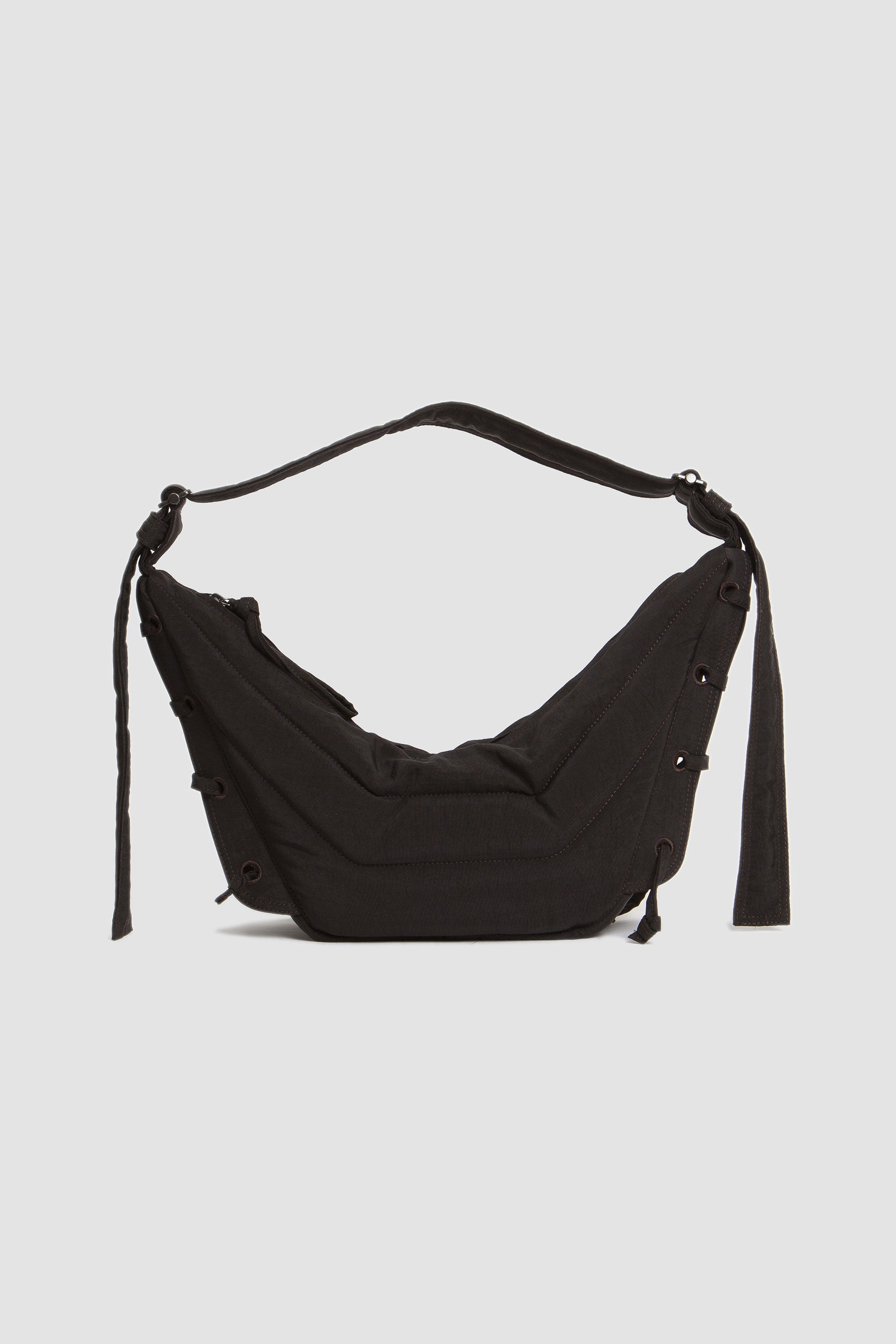 Lemaire Small Soft Game Bag - Dark Chocolate | Garmentory