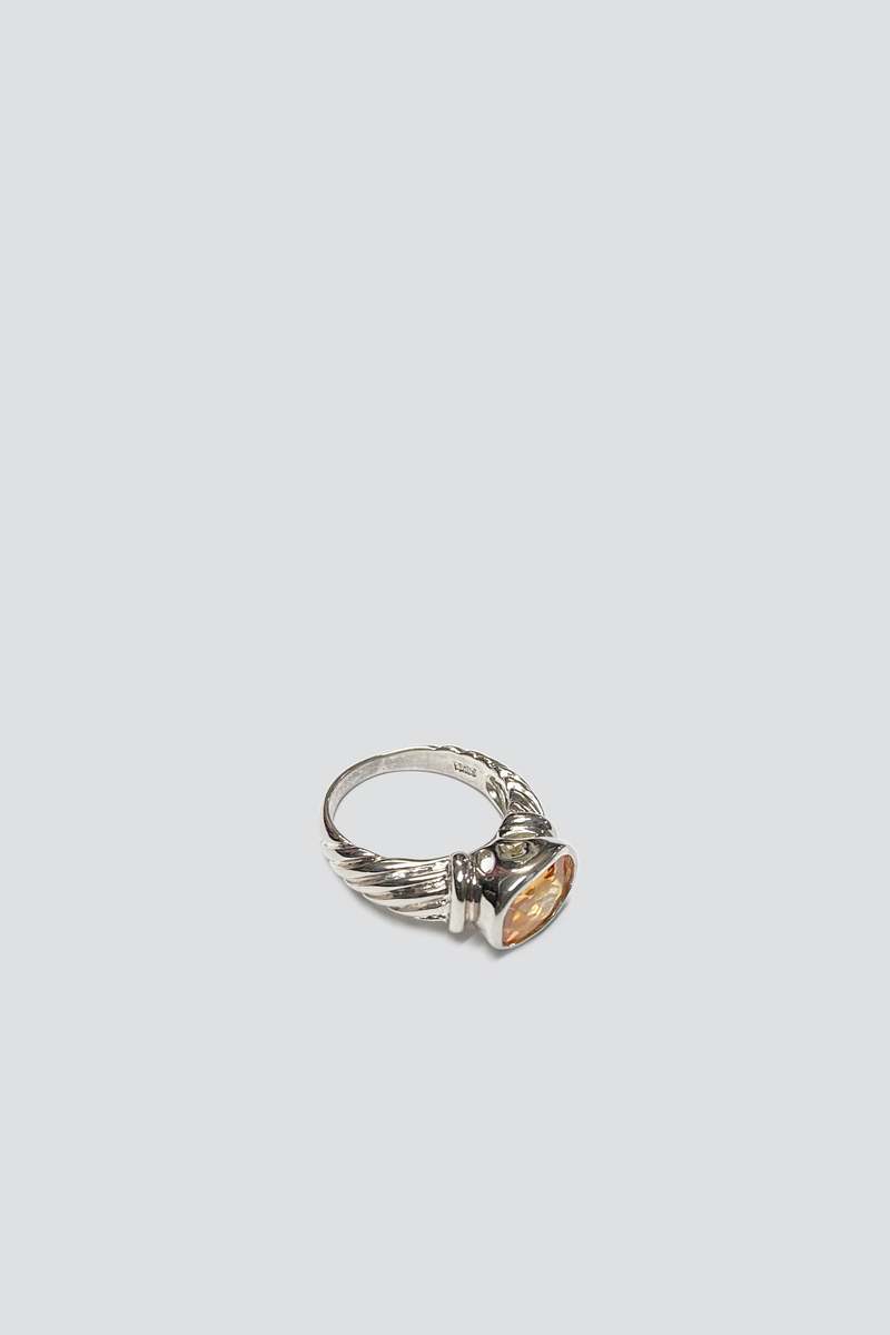 Citrine Gem Ring - Sterling Silver | Garmentory