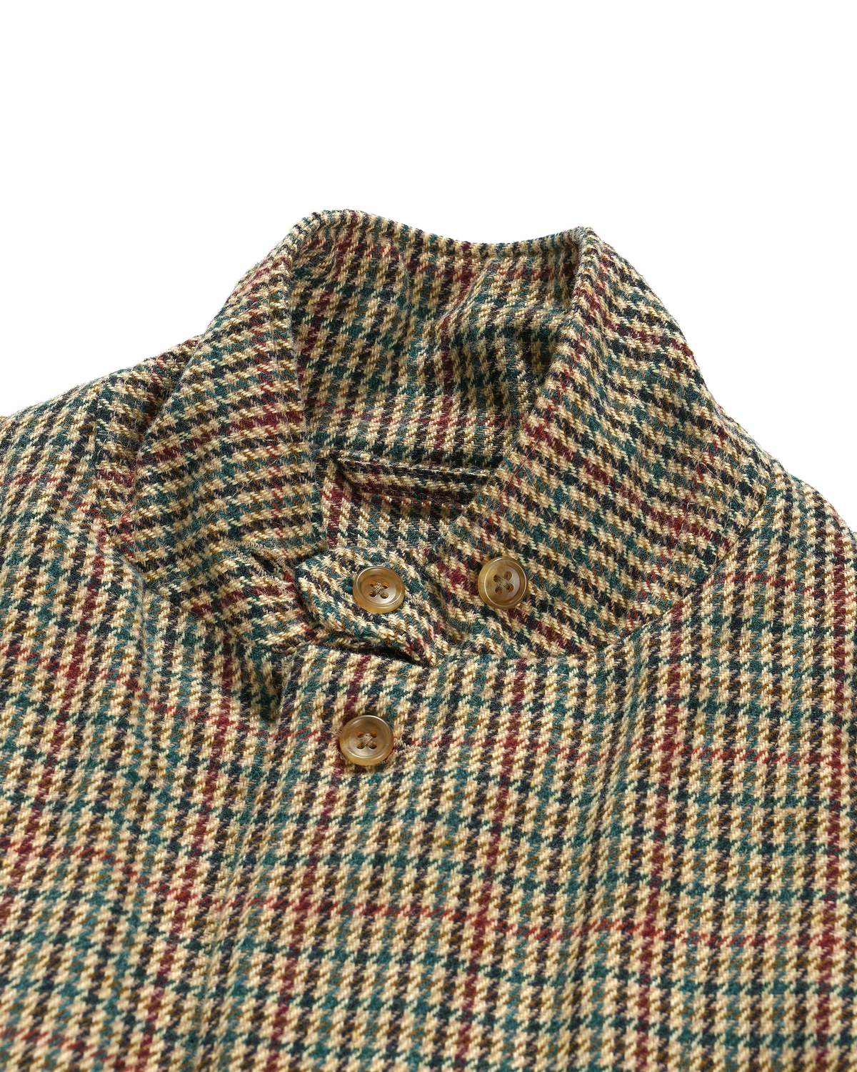 Engineered Garments Acrylic Wool Loiter Jacket - Khaki Gunclub Check ...