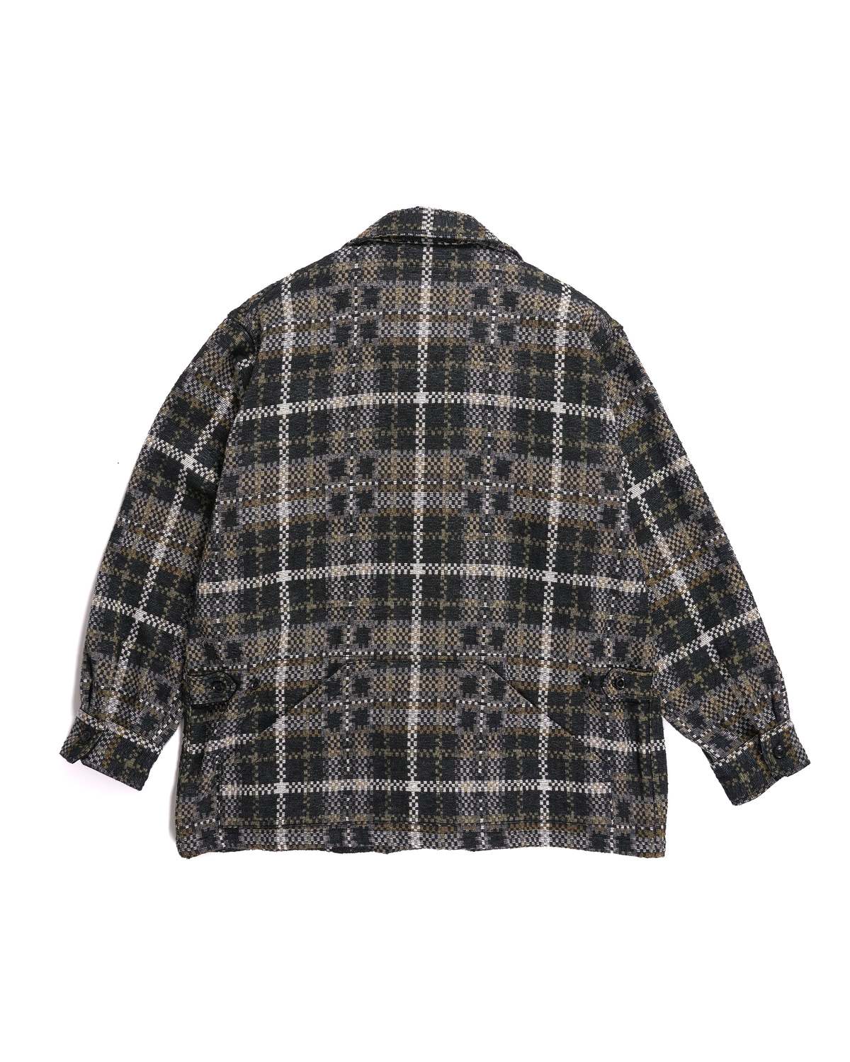 Engineered Garments Suffolk Cotton Acrylic Shirt Jacket - Black/Tan Old ...