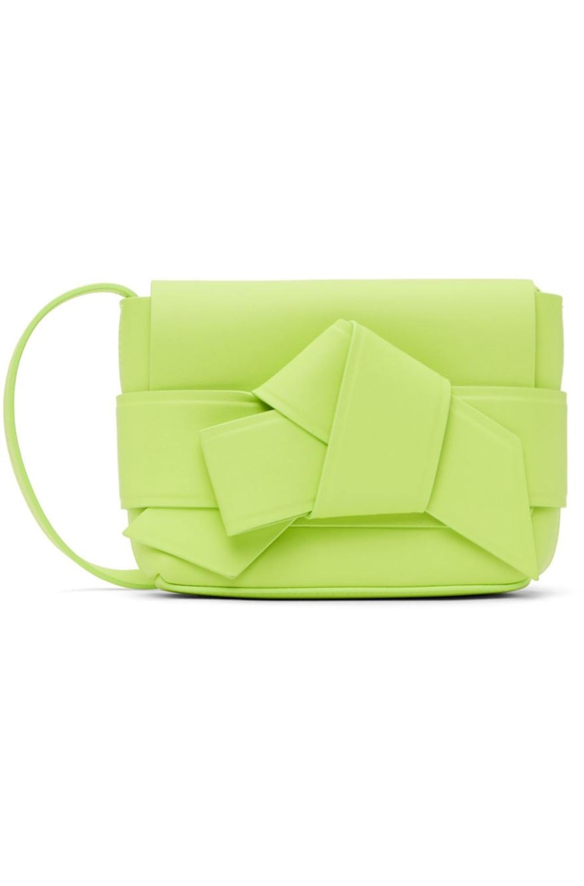 Acne Studios Green Mini Musubi Bag - Lime Green | Garmentory