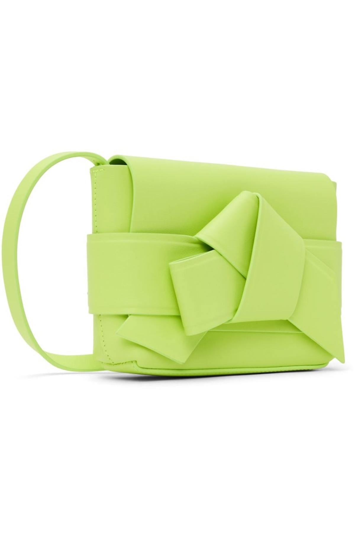 Acne Studios Green Mini Musubi Bag - Lime Green | Garmentory