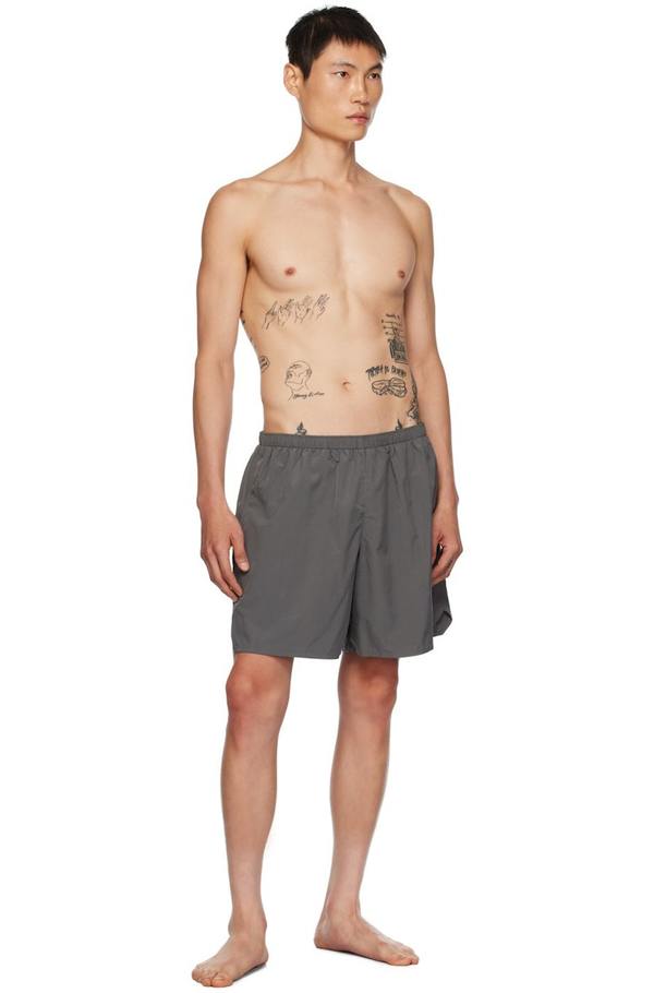 Acne Studios Reflective Swim Shorts - Khaki | Garmentory