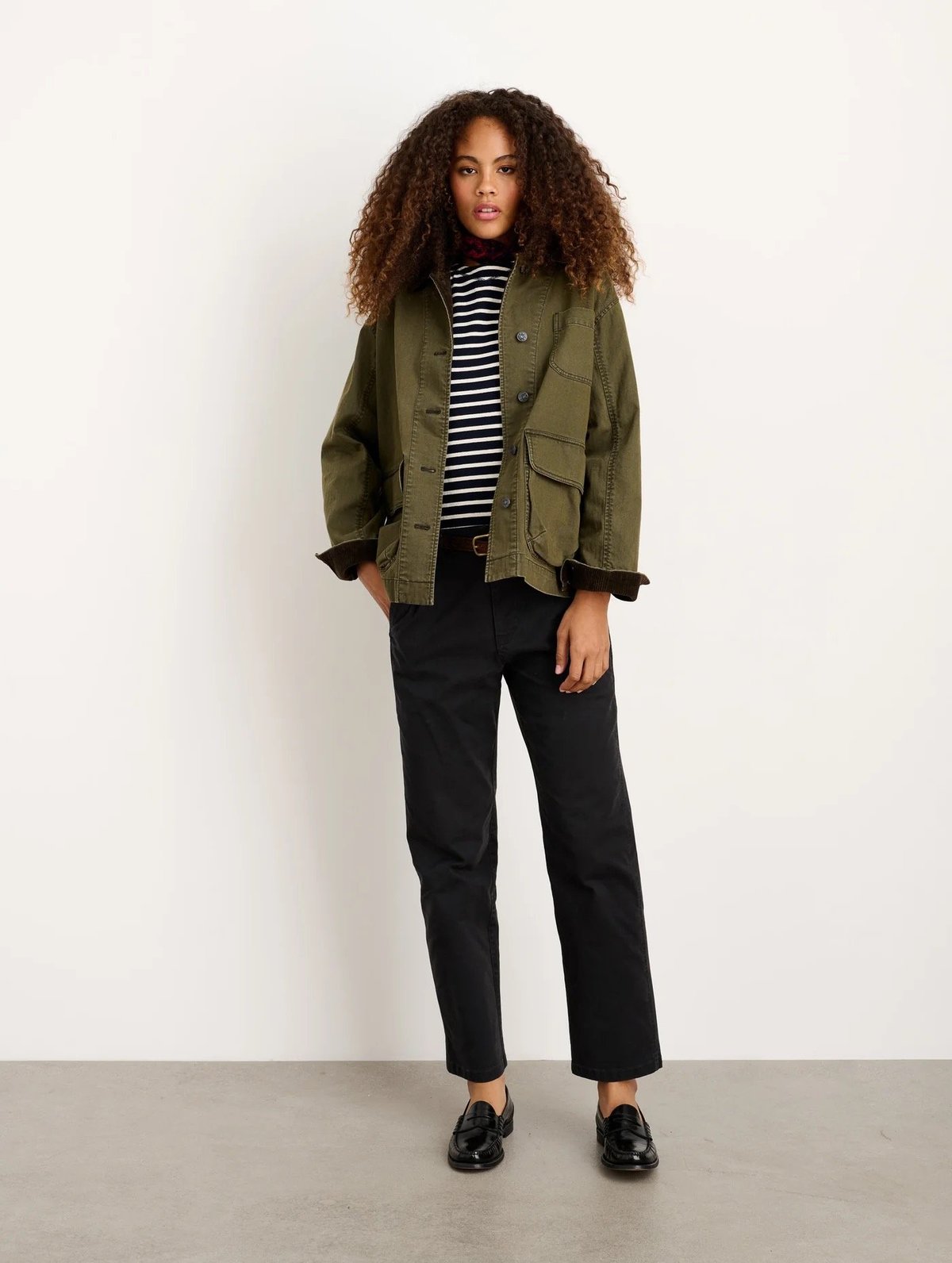 Alex Mill Mel Jacket - Military Olive Herringbone | Garmentory