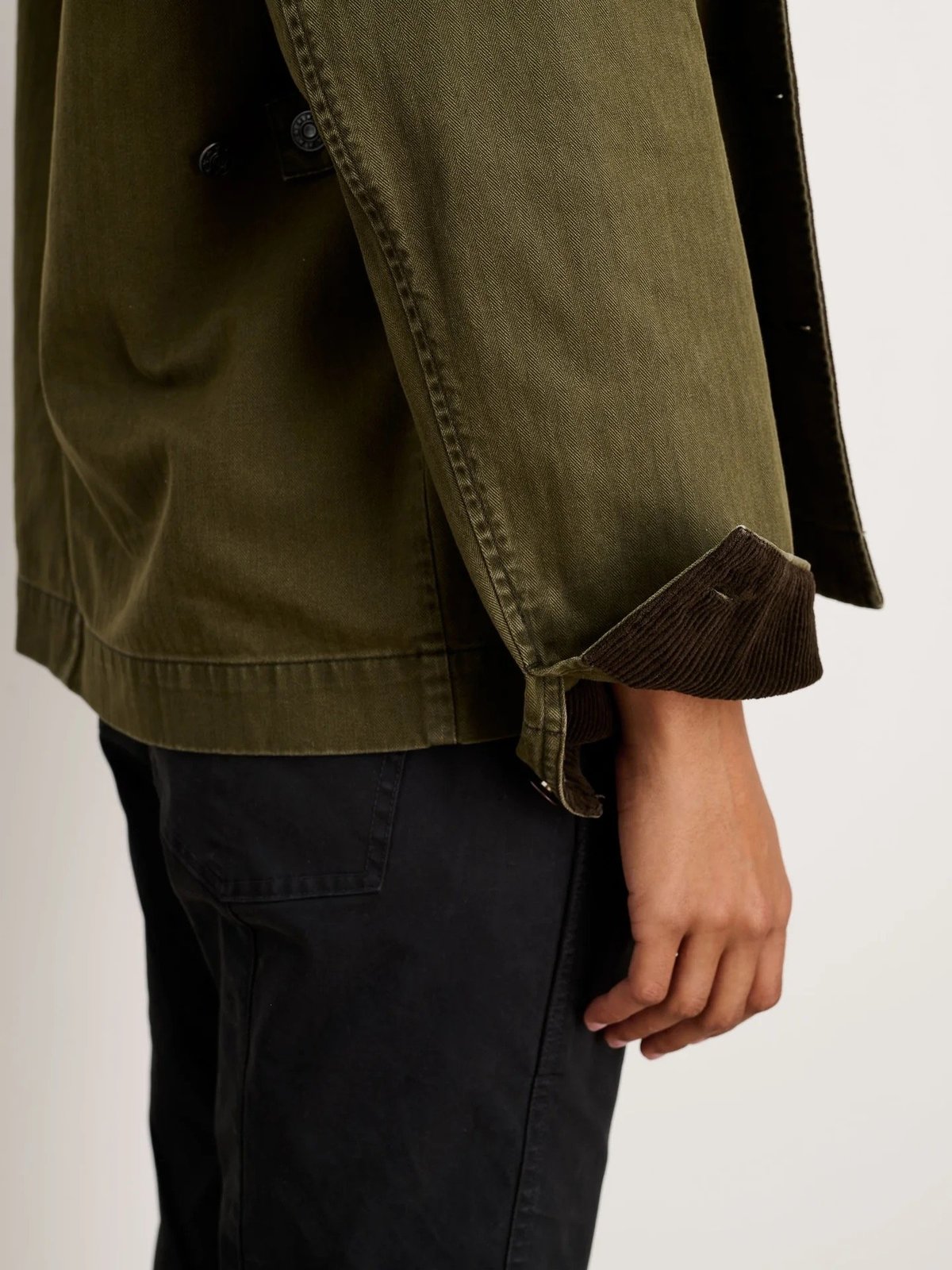 Alex Mill Mel Jacket - Military Olive Herringbone | Garmentory