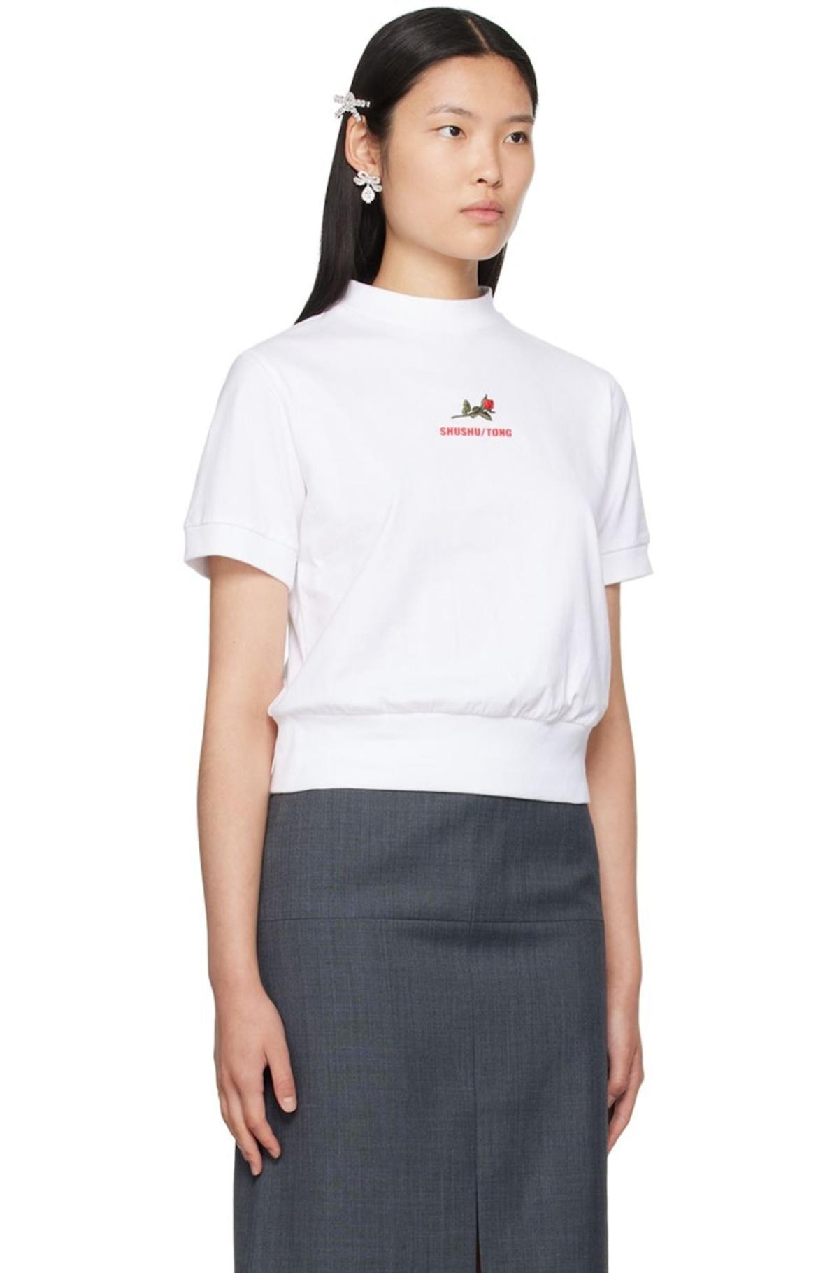Shushu/Tong White Bonded T-Shirt | Garmentory