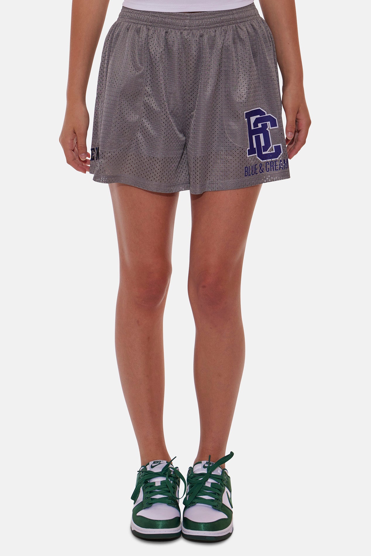 Blue&Cream Mesh Shorts - Grey | Garmentory