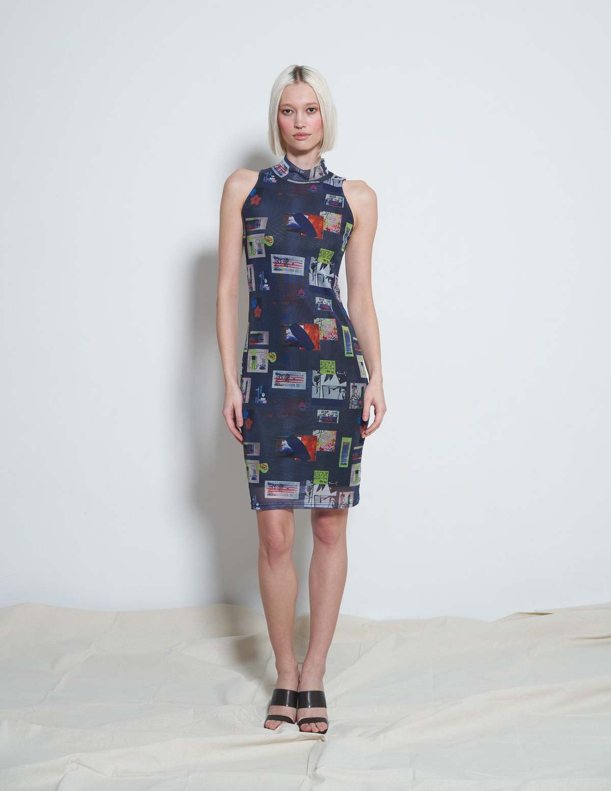 Rationalle Ricard Dress - Postcard Collage | Garmentory