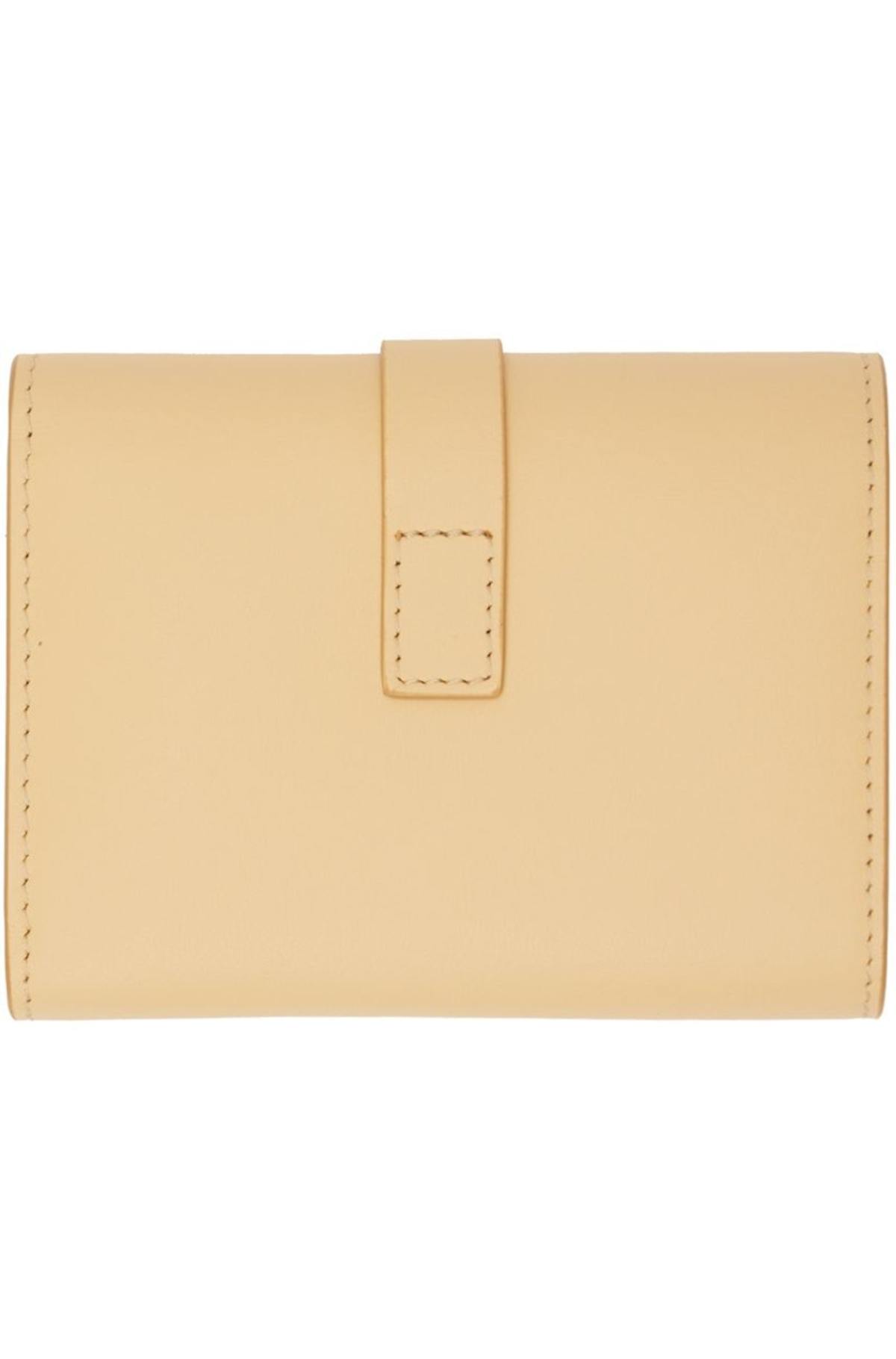 Acne Studios Musubi Folded Wallet - Beige | Garmentory
