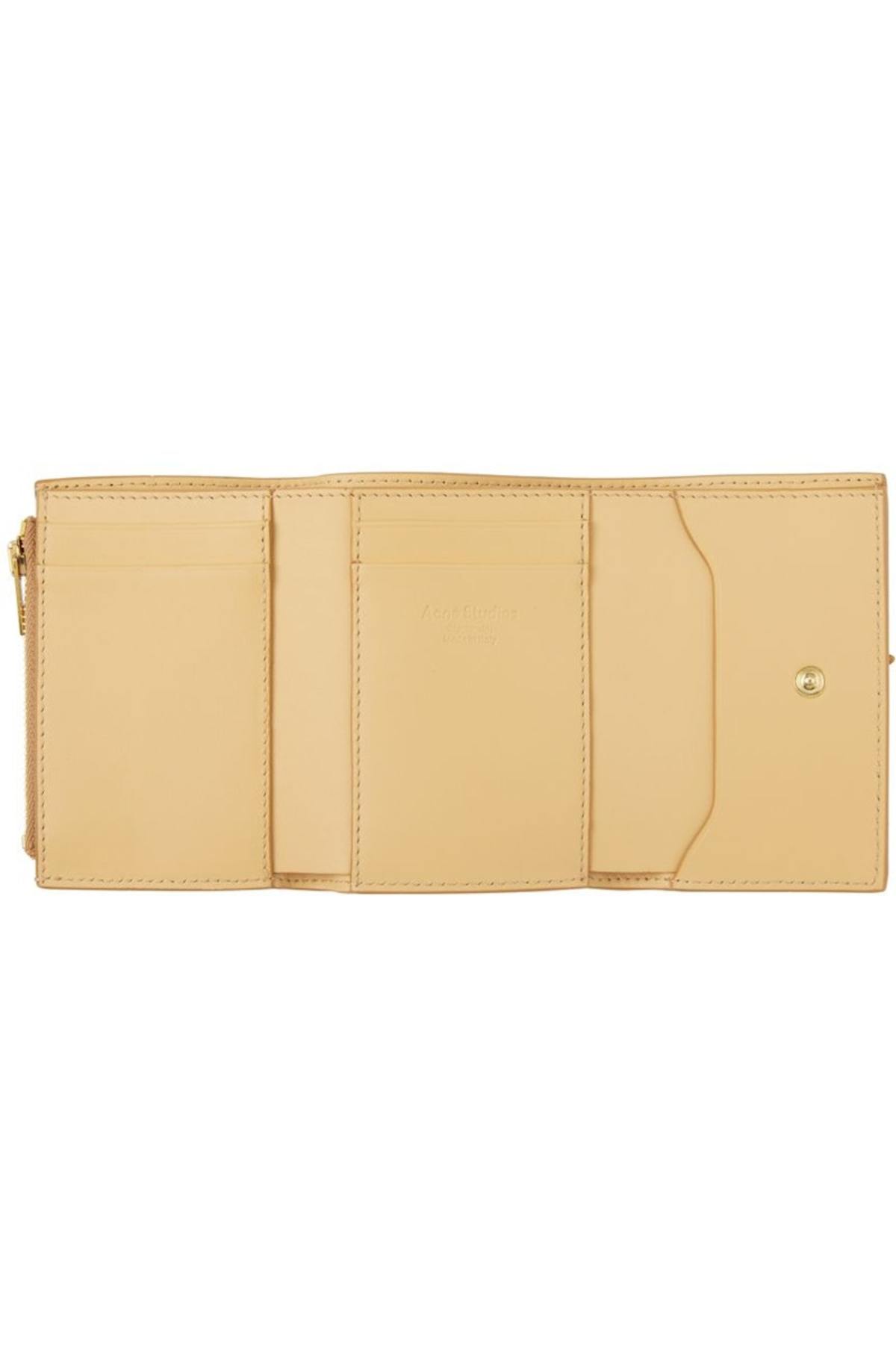 Acne Studios Musubi Folded Wallet - Beige | Garmentory