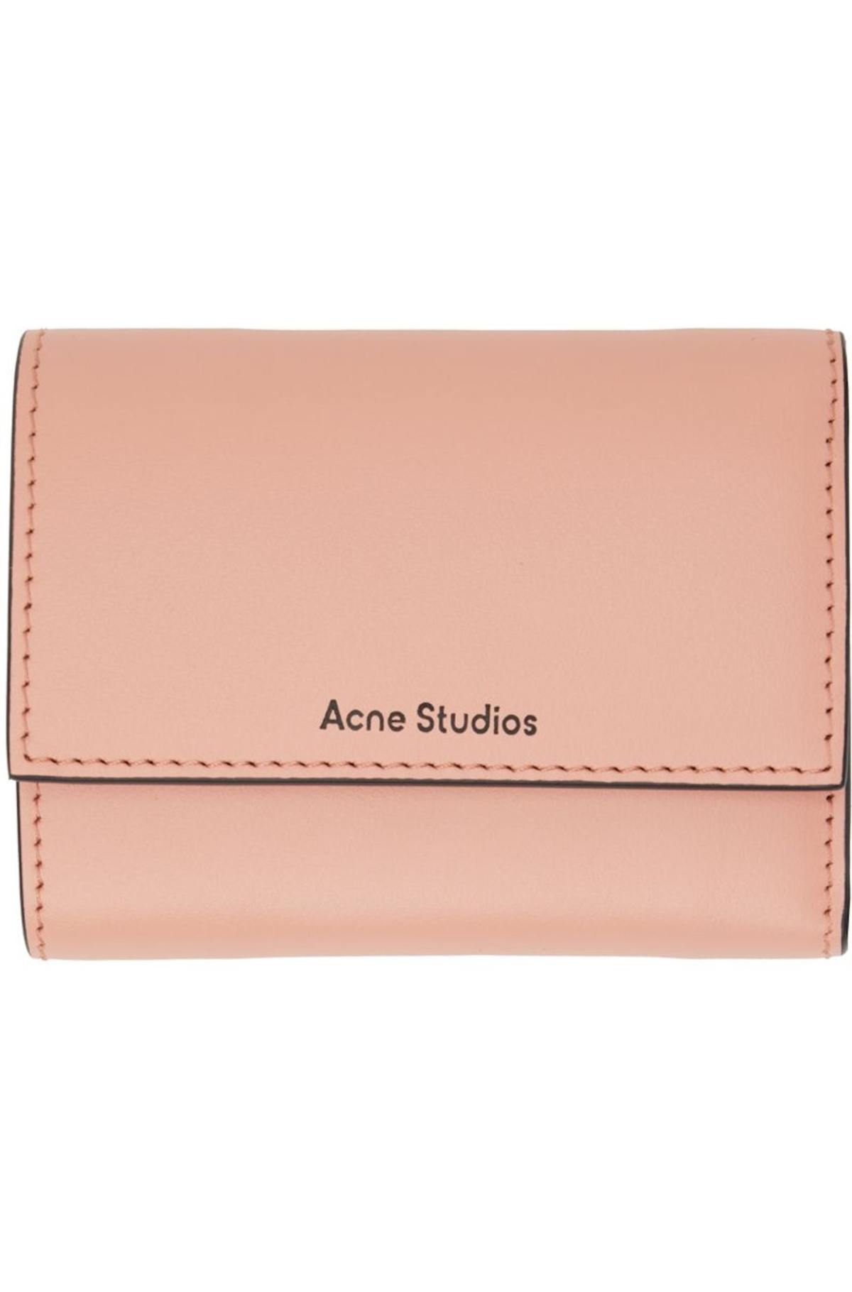 Acne Studios Folded Wallet - Pink | Garmentory